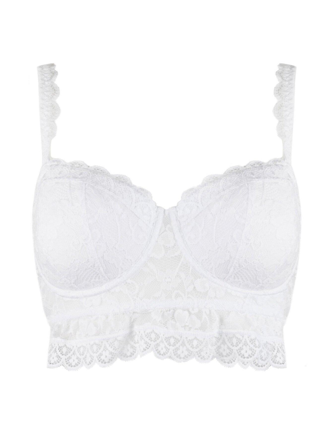 Pour Moi Rebel Strapless Longline - White | Very