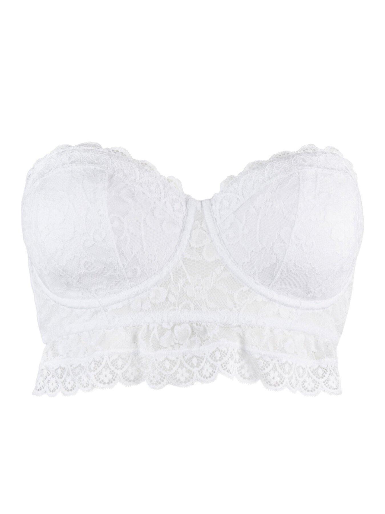 Pour Moi Rebel Strapless Longline White Very