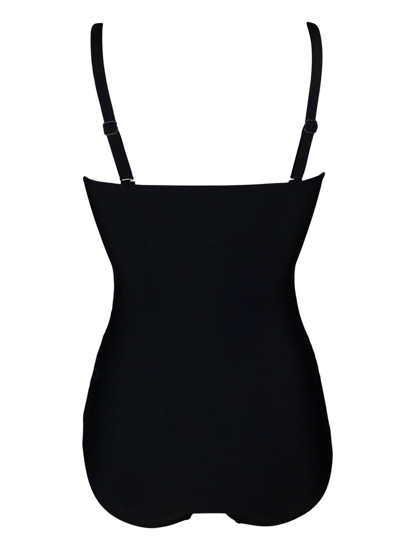 Pour Moi Santa Monica Strapless Control Swimsuit Black Very