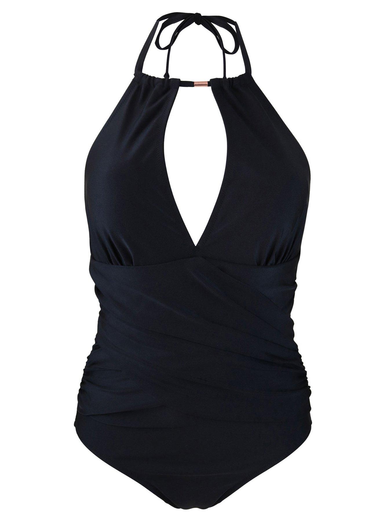 Pour Moi Ring Neck Control Suit - Black | Very