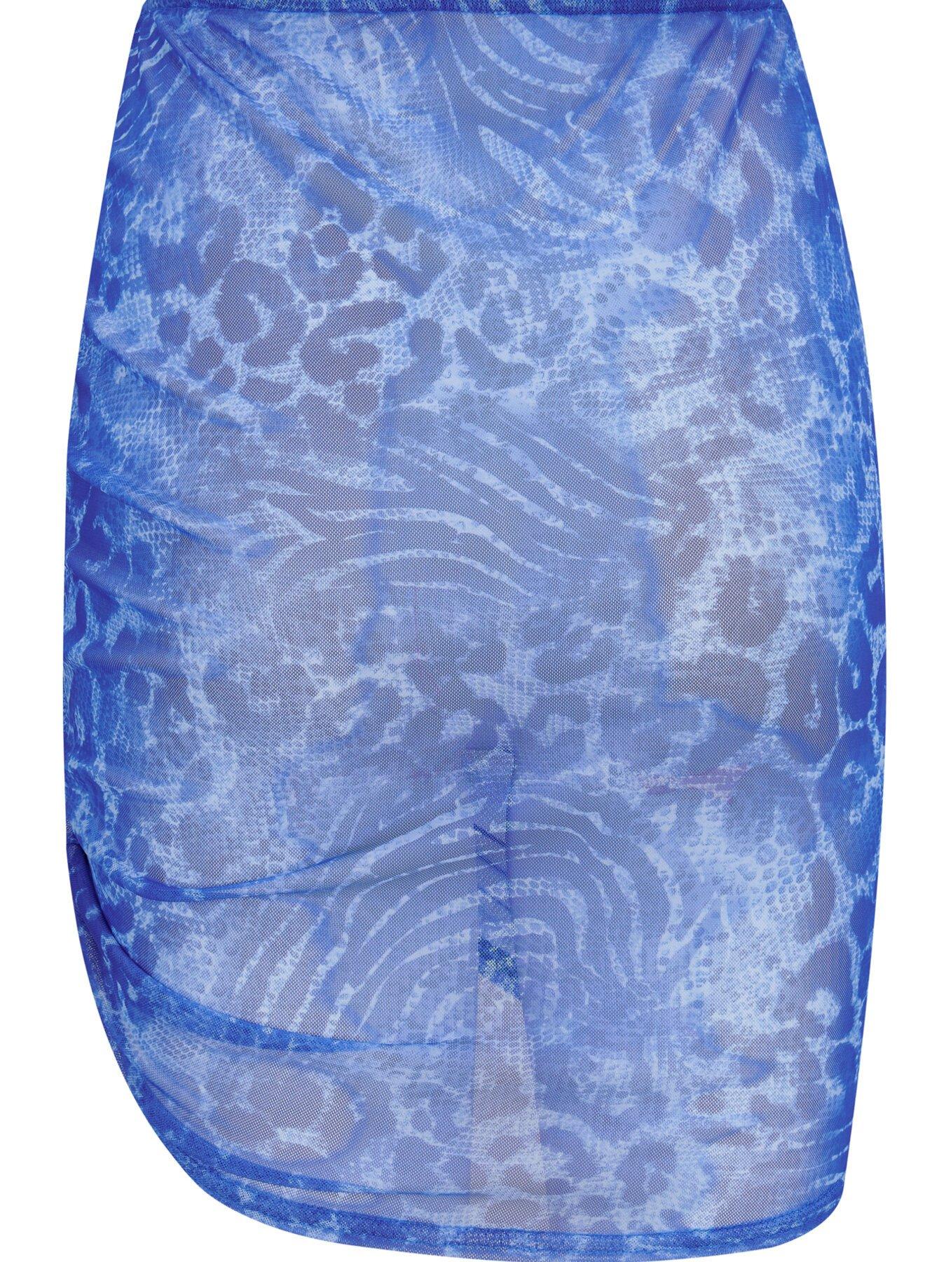 Pour Moi Mesh Ruched Mini Sarong - Multi | Very