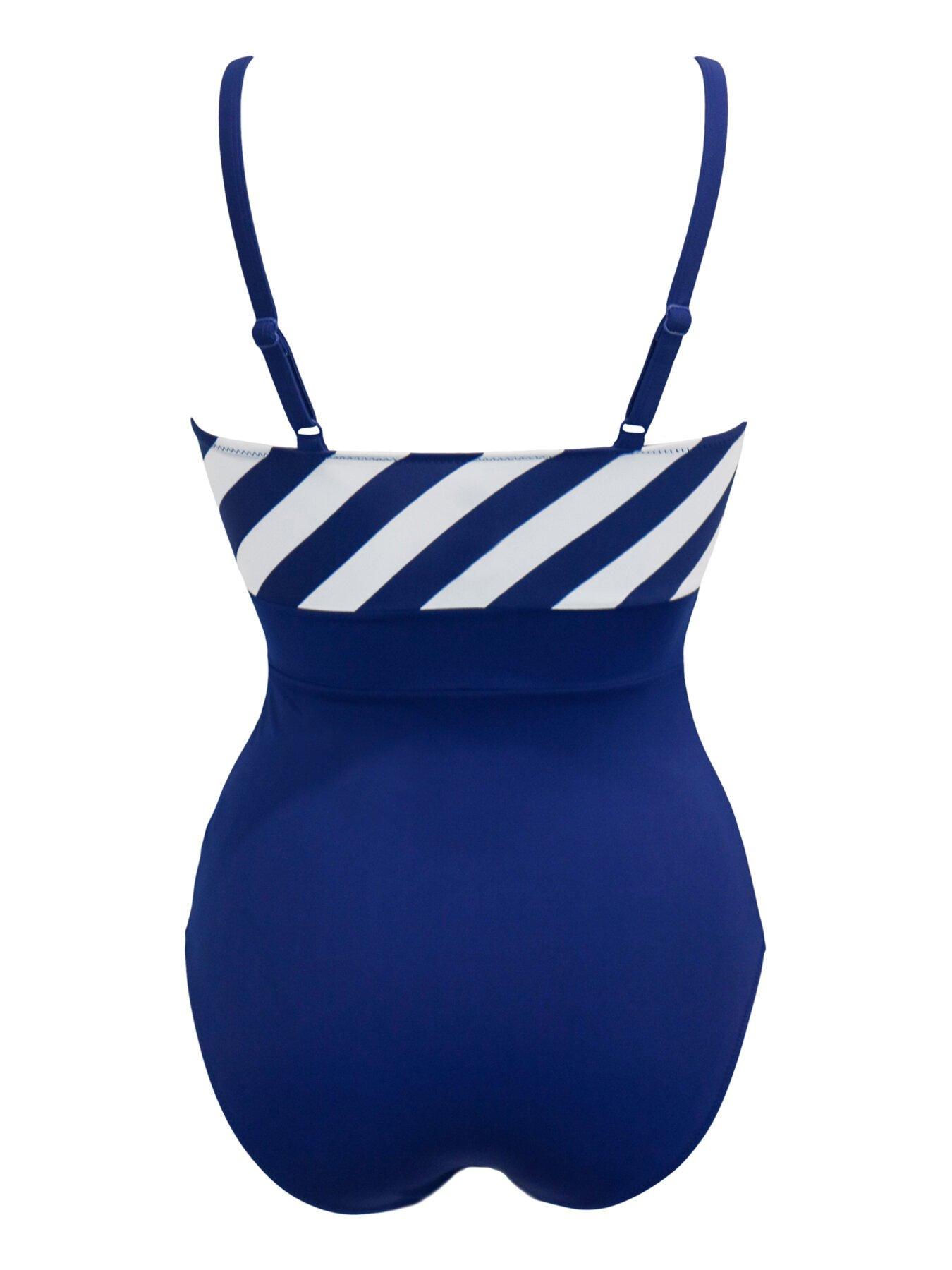 Pour Moi High Line V-Neck Tummy Control Swimsuit - Multi | Very.co.uk
