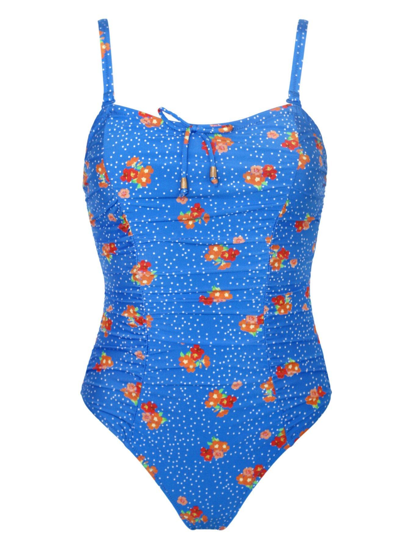 Pour Moi Santa Cruz Strapless Control Swimsuit Floral Very