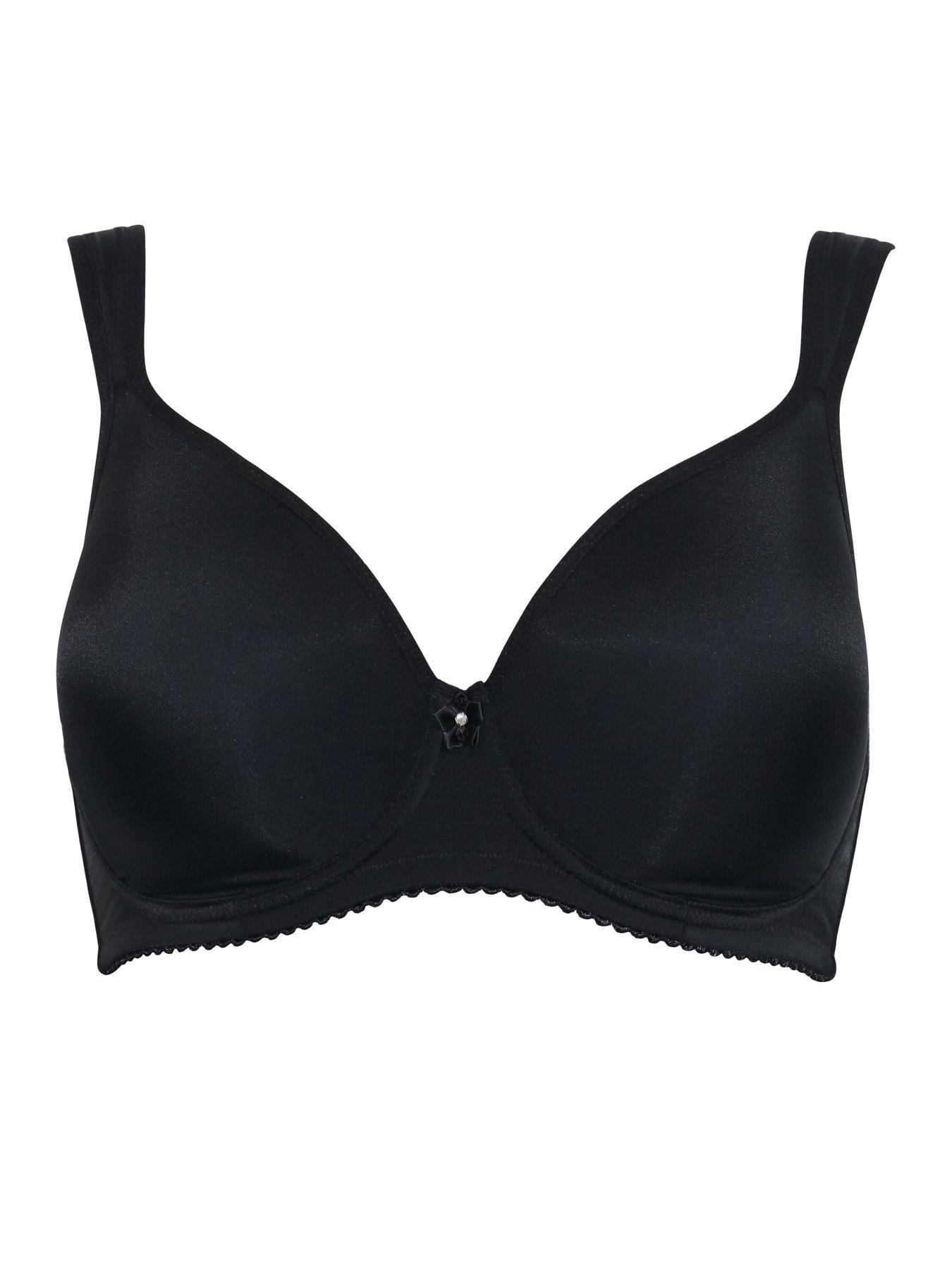 Pour Moi St Tropez Full Coverage Memory Foam T-Shirt Bra - Black | Very