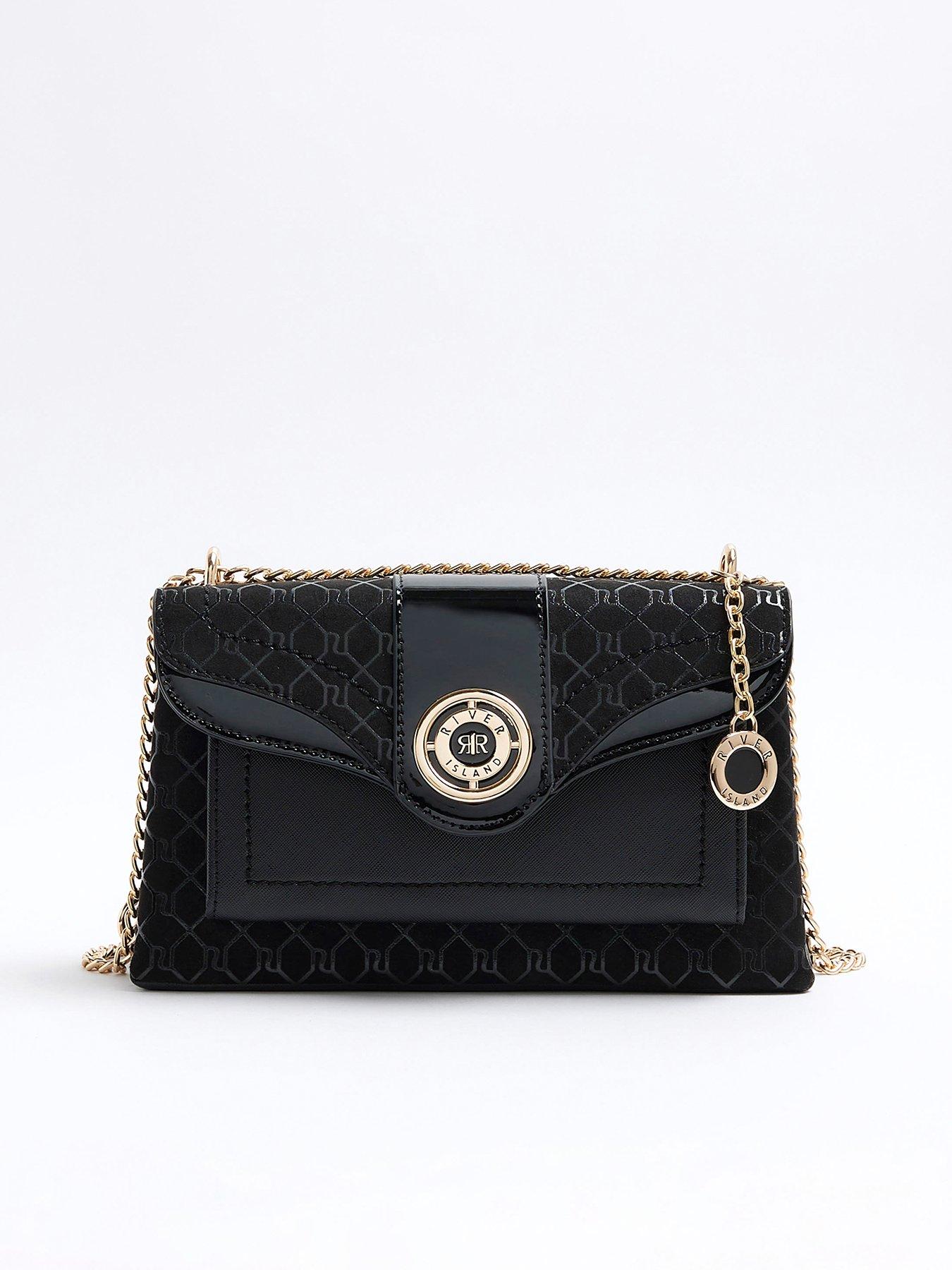 River Island Ri Monogram Chain Shoulder Bag | very.co.uk