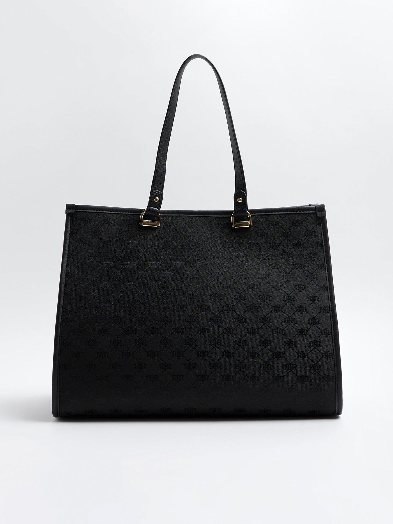River Island Jacquard Monogram Shopper Bag Very