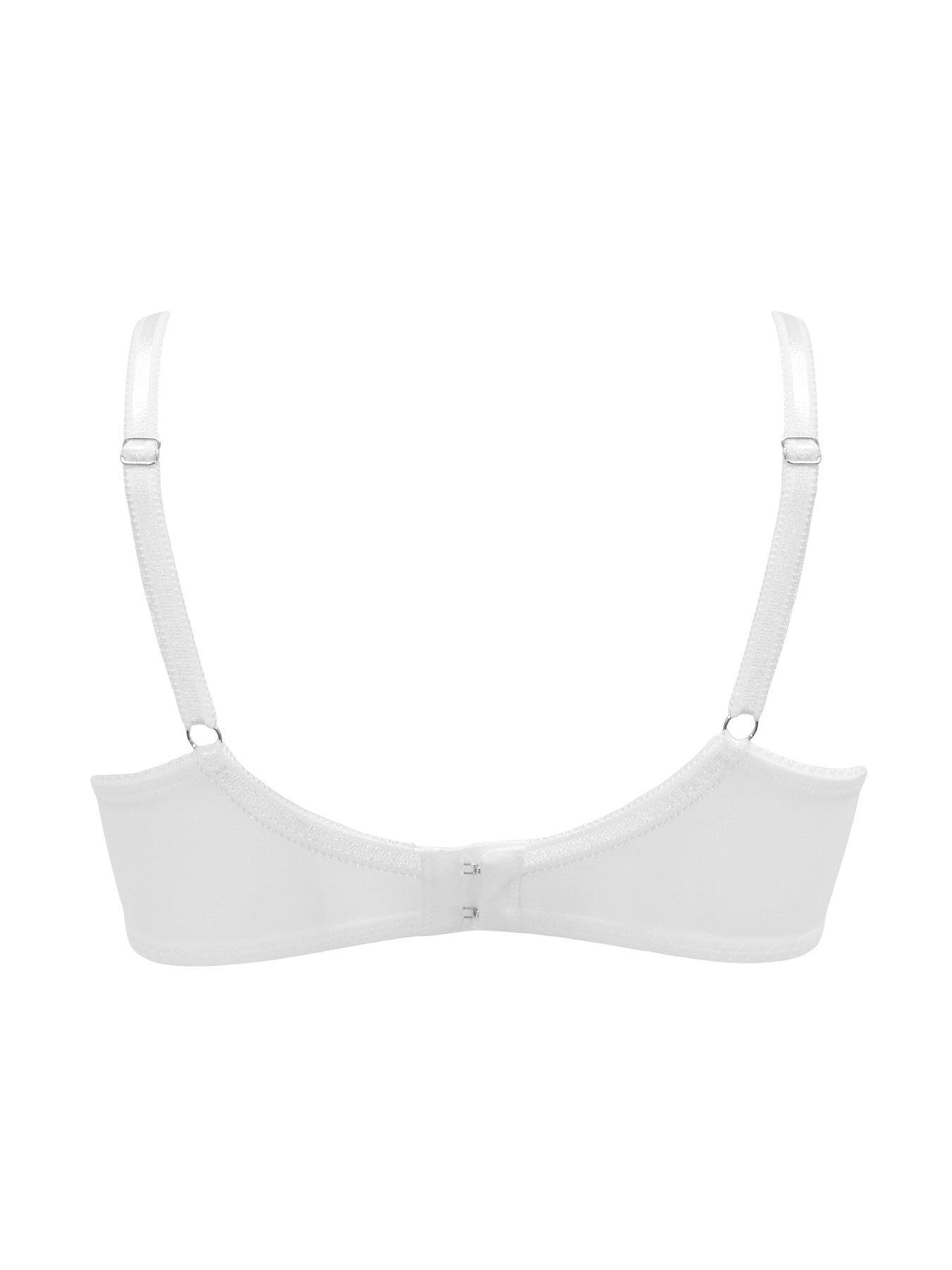 Pour Moi Fleur Non Padded Underwired Balconette Bra White Very