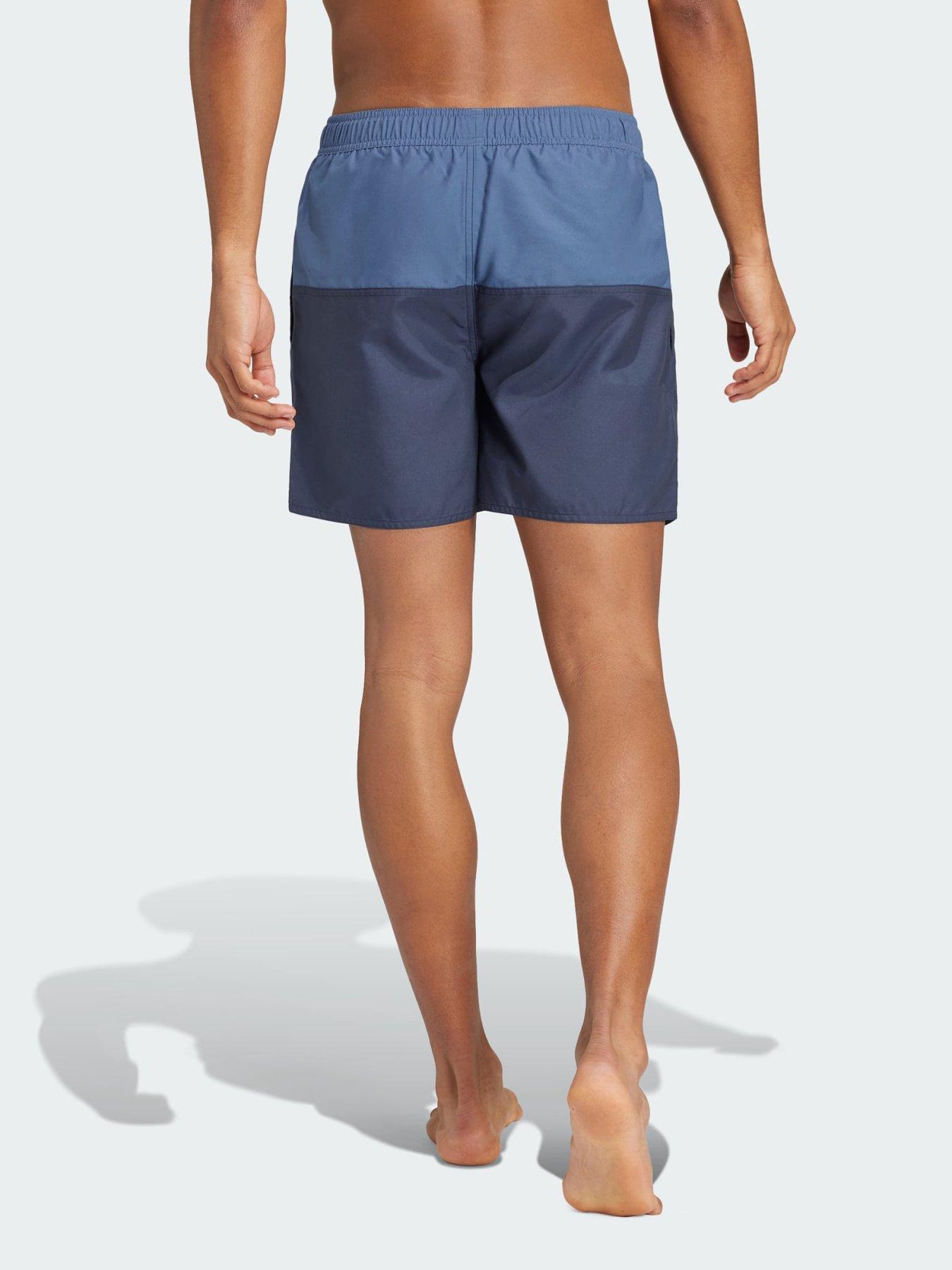 adidas Colorblock CLX Swim Shorts Short Length - Blue | Very