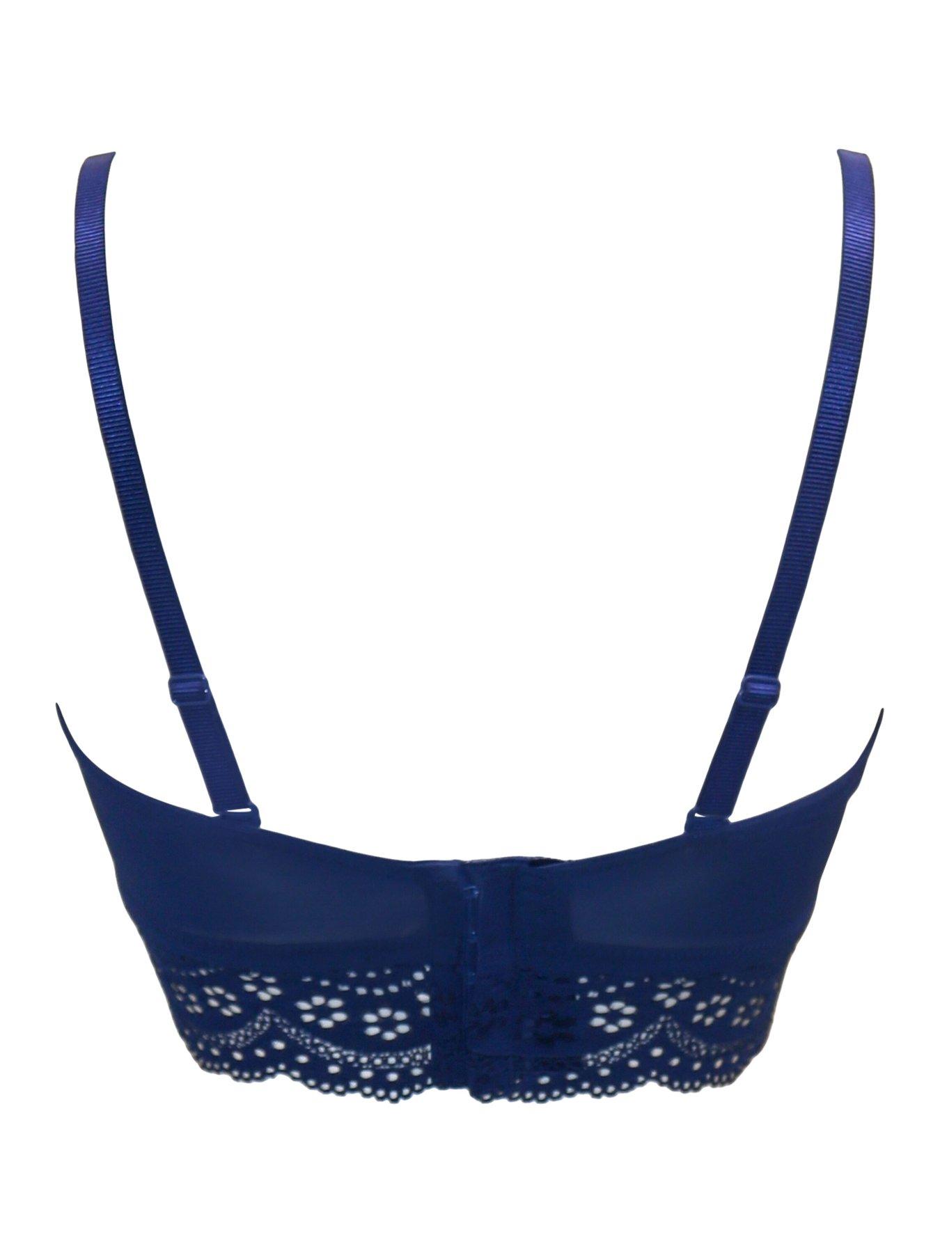 Pour Moi Swoon Strapless Longline Bra - Dark Blue | Very