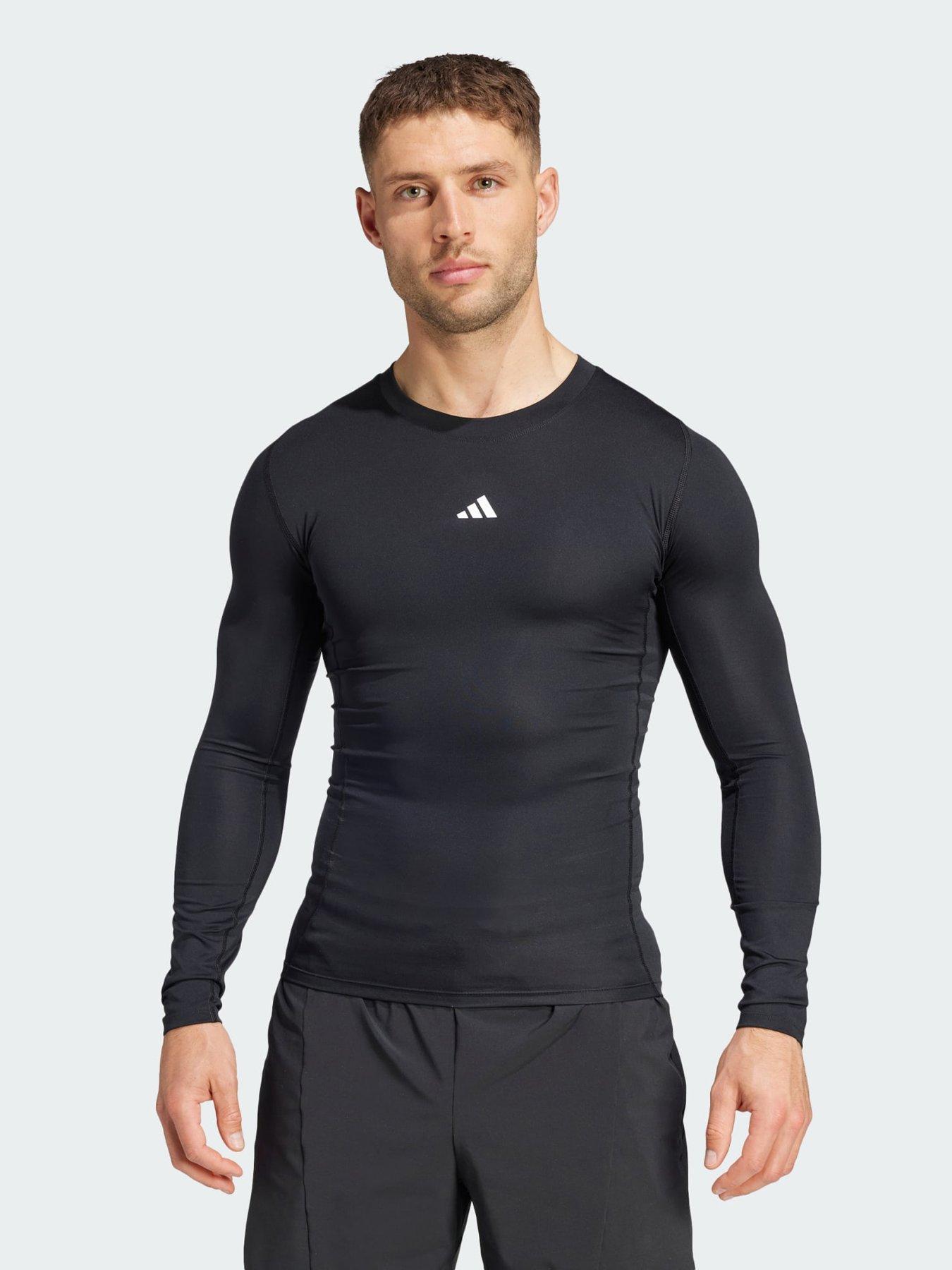 adidas Techfit Compression Training Long Sleeve Tee - Black | Very