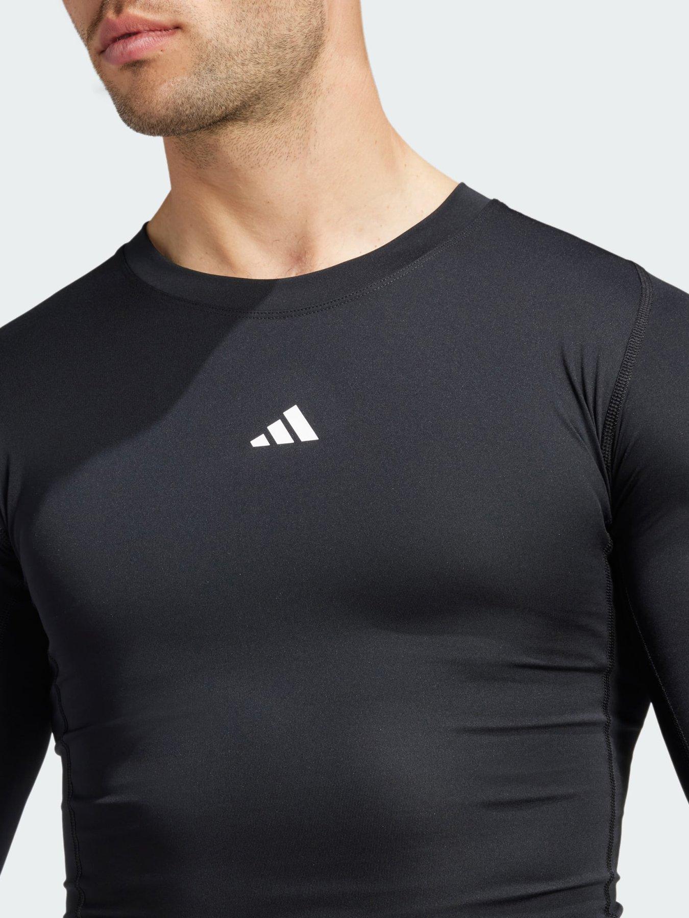 adidas Techfit Compression Training Long Sleeve Tee - Black | Very