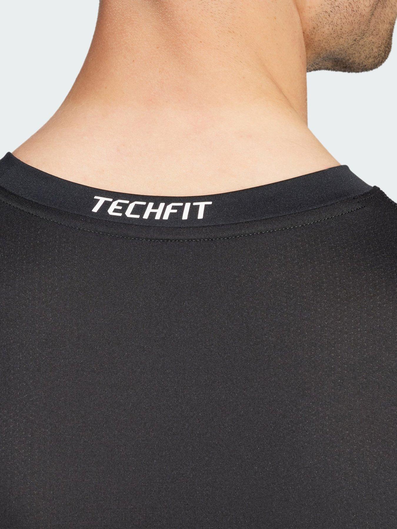 adidas Techfit Compression Training Long Sleeve Tee - Black | Very