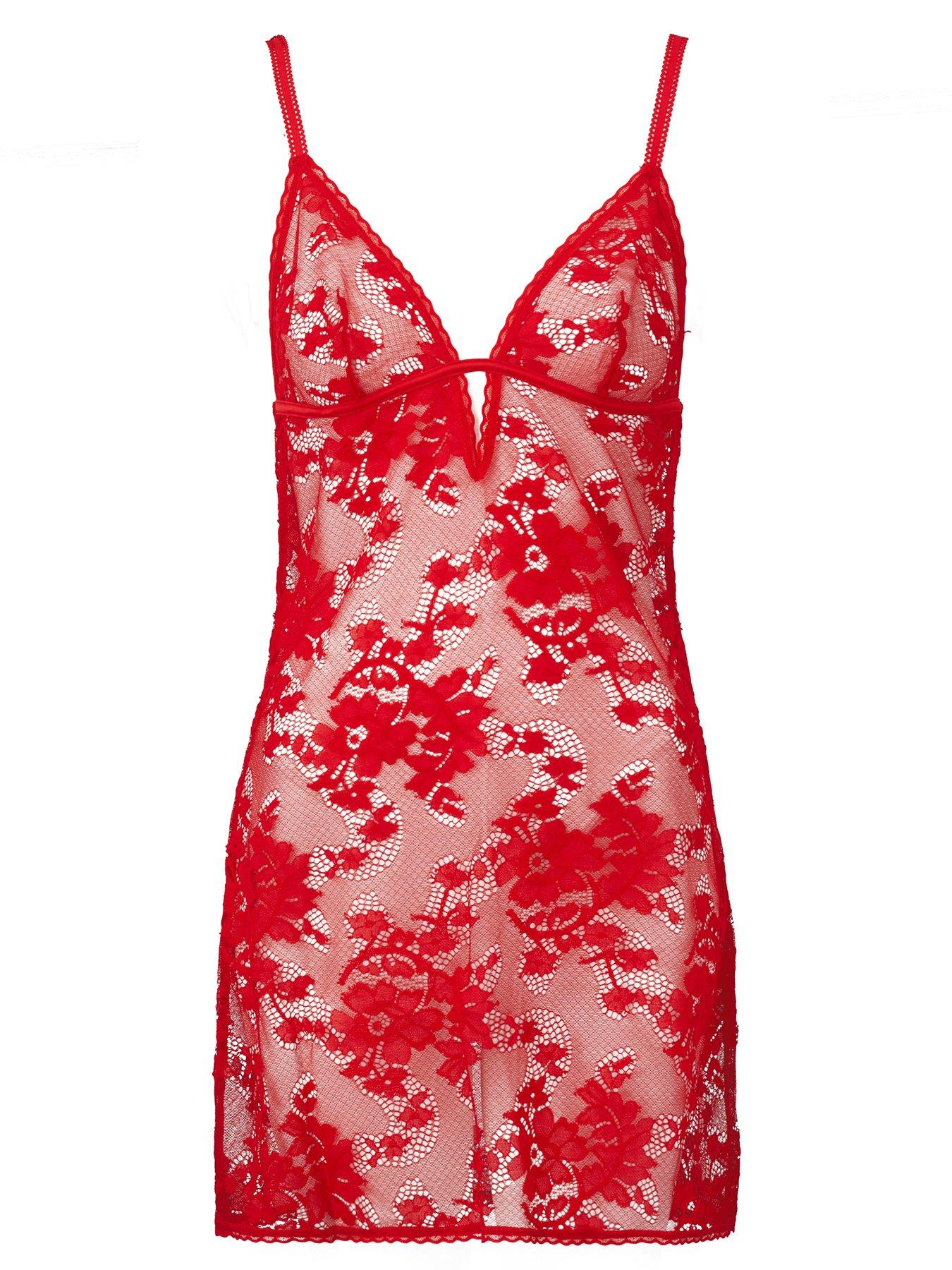 Ann Summers Enlightening Chemise - Red | Very