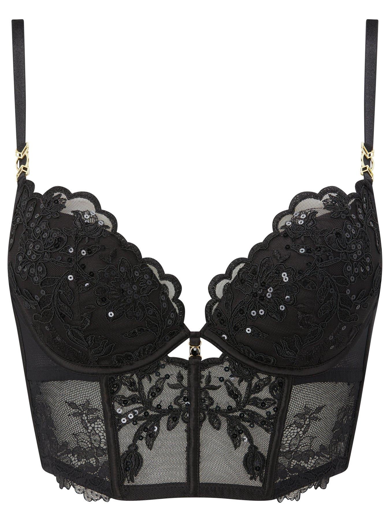 Ann Summers Icon Padded Corset - Black | Very