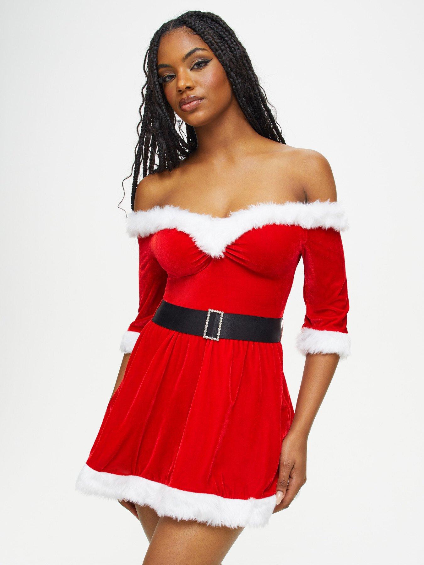 Ann Summers Bardot Sexy Santa Dress - Red | Very