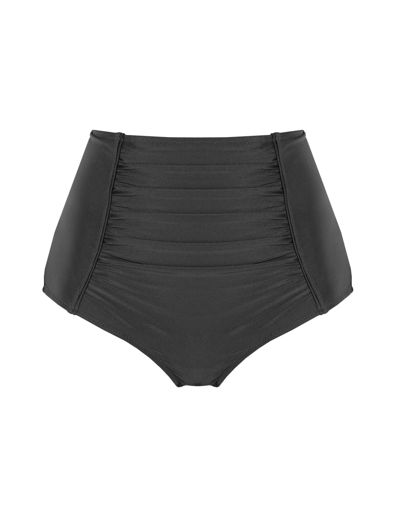 Pour Moi Space Super High-Waist Ruched Tummy Control Brief - Black | Very
