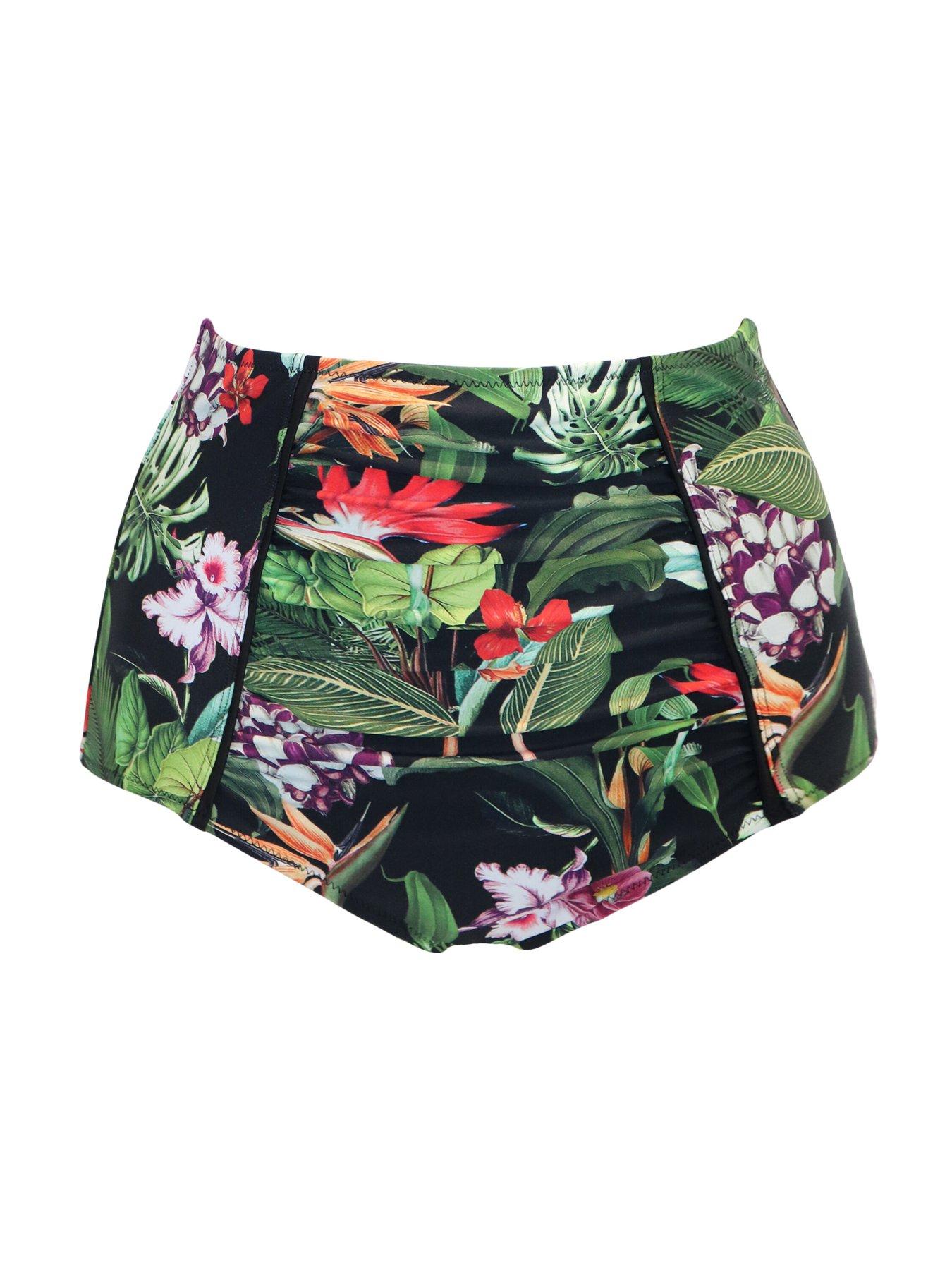 Pour Moi Palermo Super High-Waist Ruched Tummy Control Bikini Brief ...