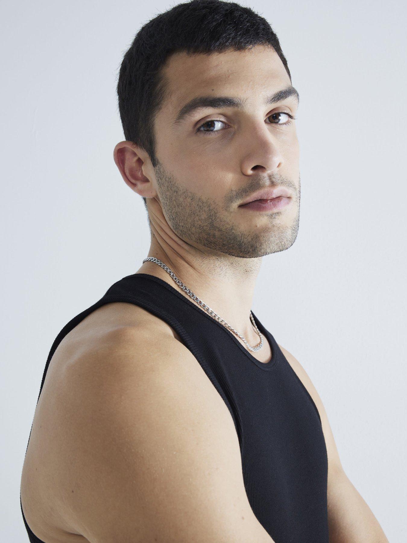 River Island Muscle Fit Ribbed Vest Set - Black | Very