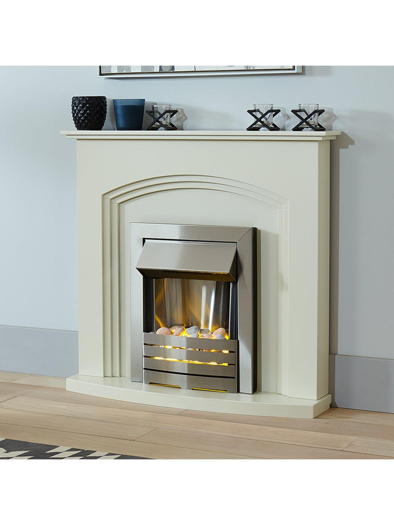 Adam Fires & Fireplaces Truro Electric Fireplace Suite With Brushed ...
