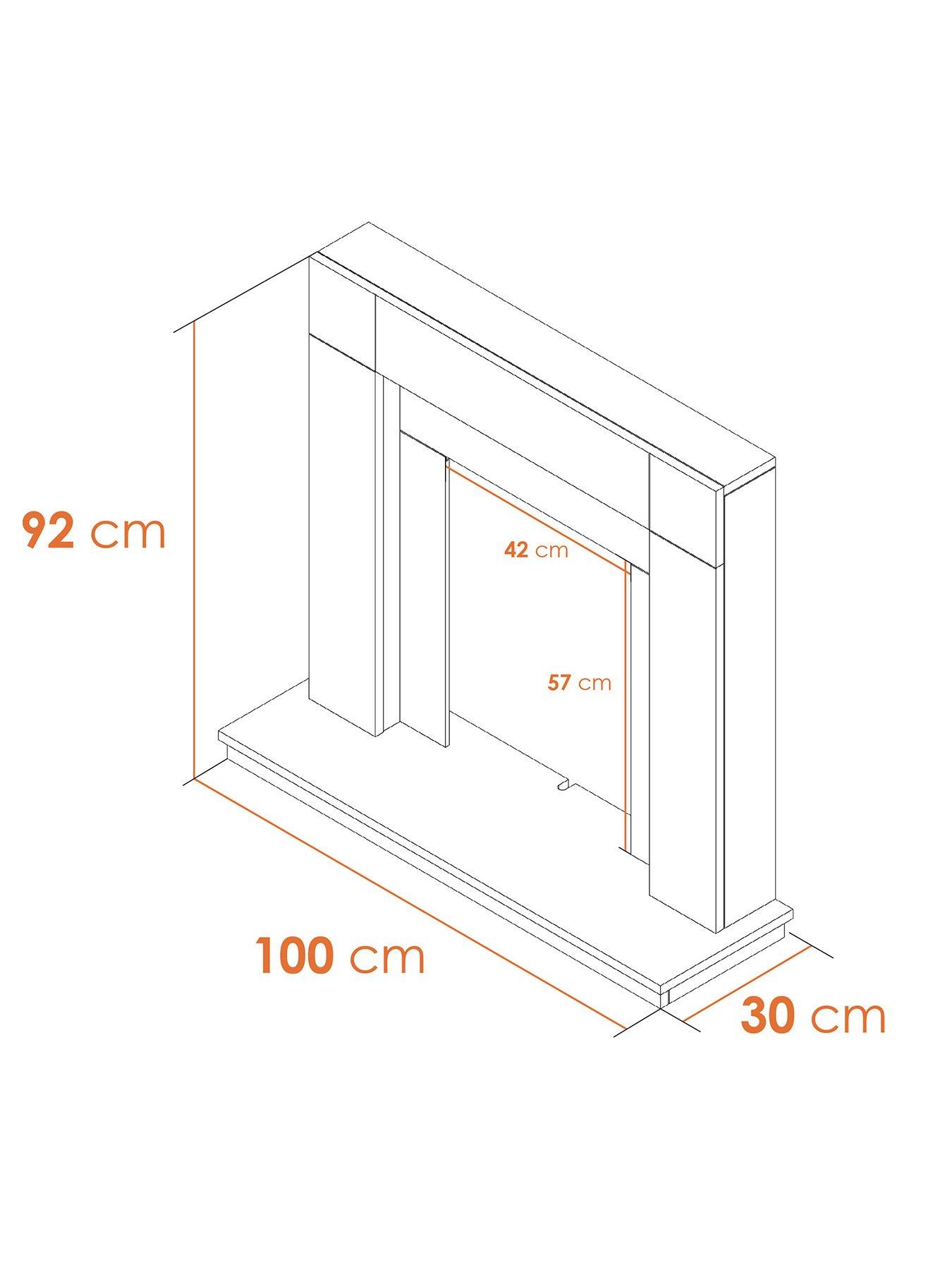 Adam Fires & Fireplaces Malmo Unfinished Oak Fire Surround | Very