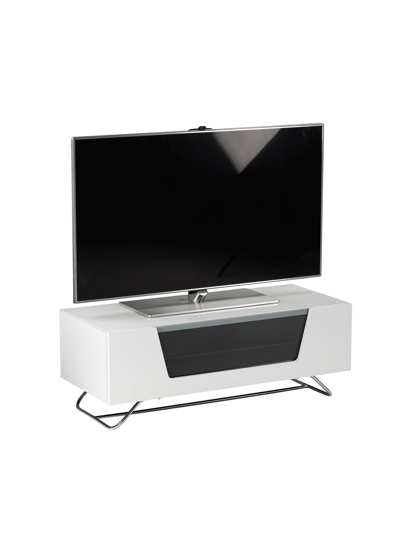 Alphason Chromium TV Stand - fits up to 46 inch TV - White | Very