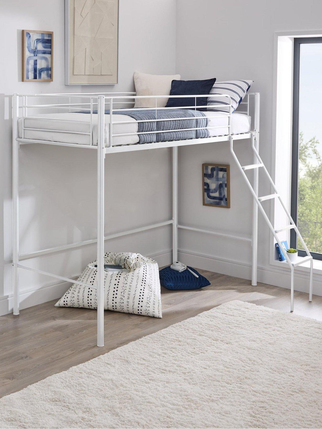 Beds | High Sleeper Beds | Metal | White | Home & Garden | Very