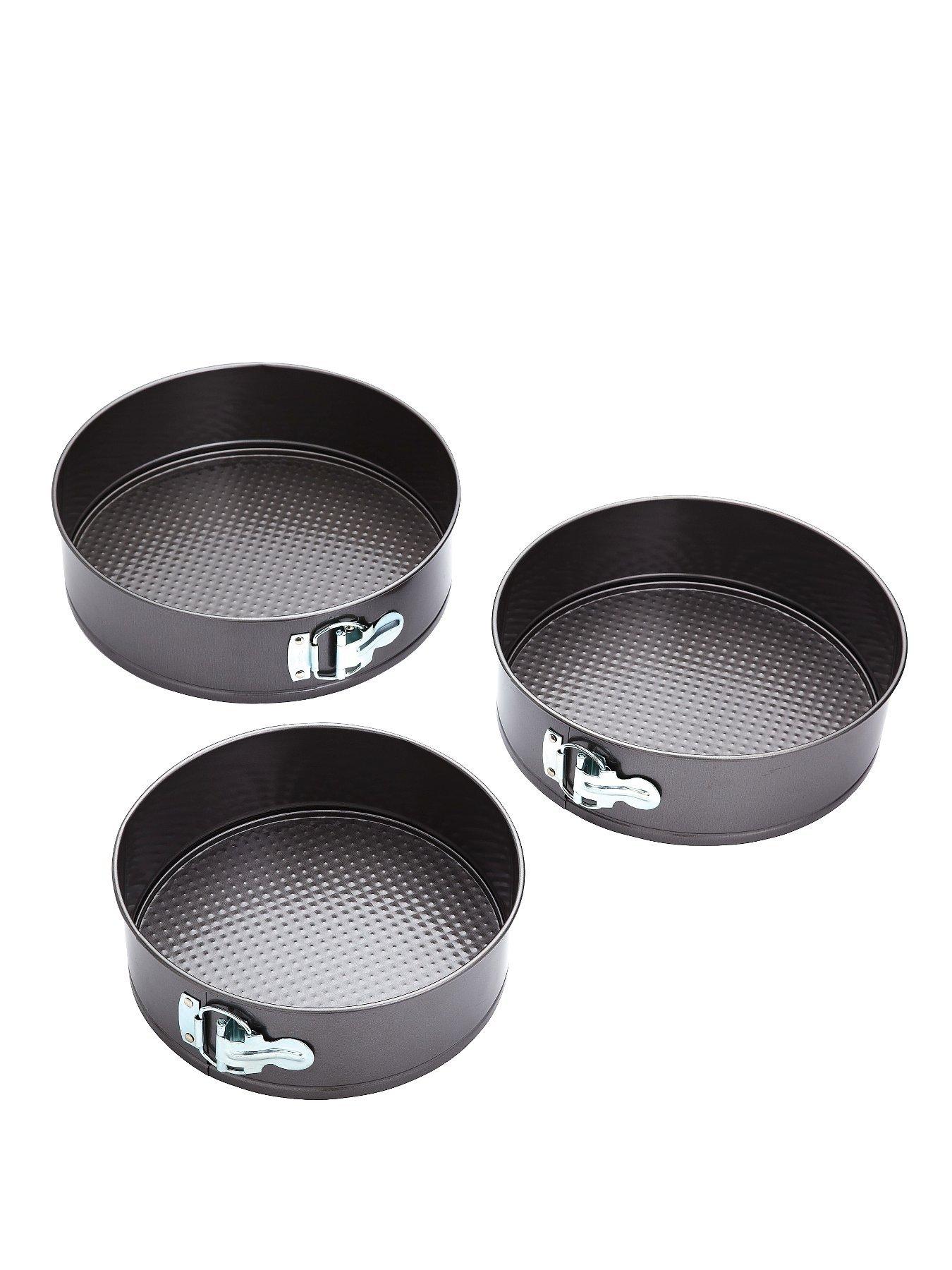 KitchenCraft 3-Piece Non-Stick Spring Form Cake Tin Set | Very