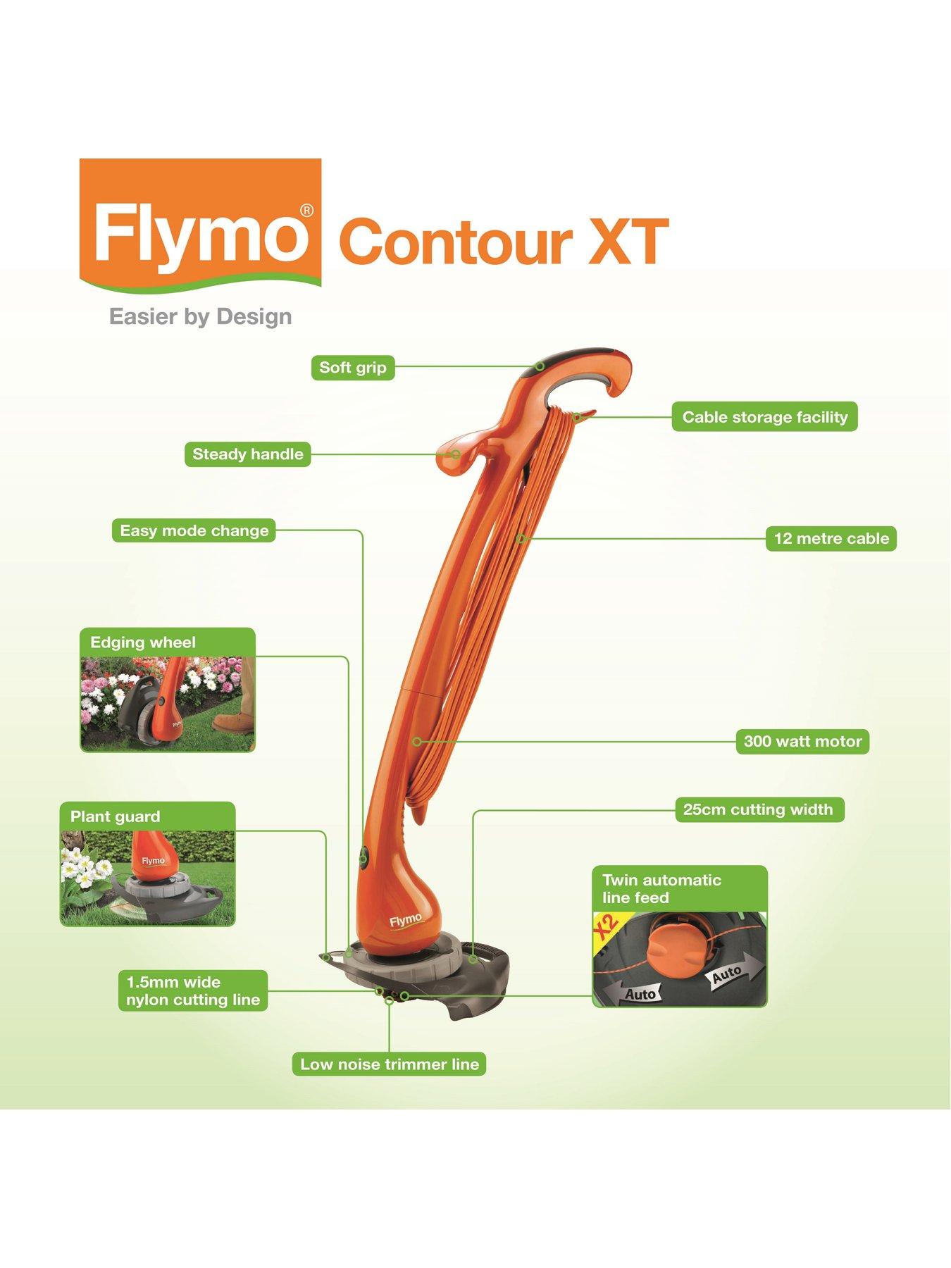 Flymo Contour XT Corded 2-in-1 Grass Trimmer and Edger | very.co.uk