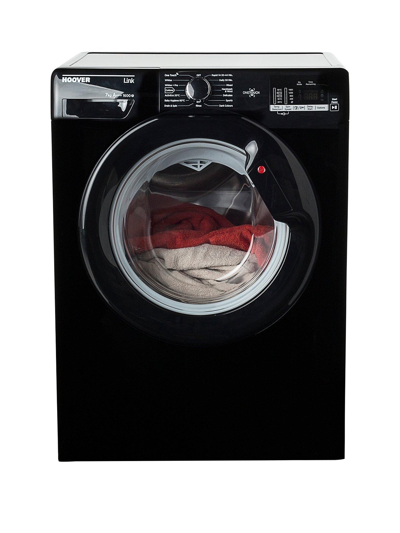 Hoover Link One Touch HL 1672D3B 7kg Load, 1600 Spin Washing Machine ...