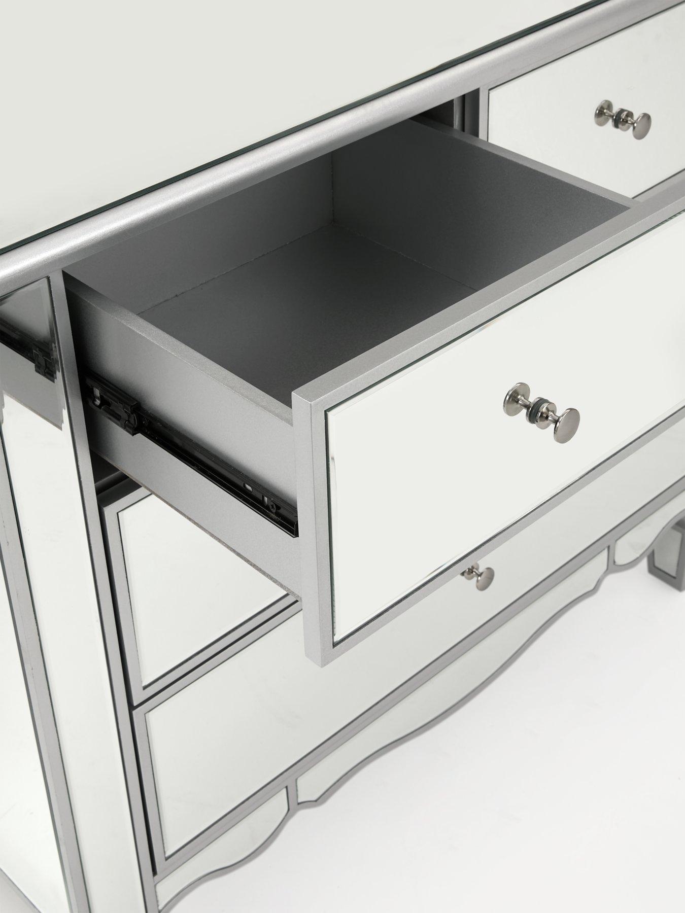 The Very Collection Mirage Mirrored 2 + 2 Drawer Chest - FSC® Certified ...