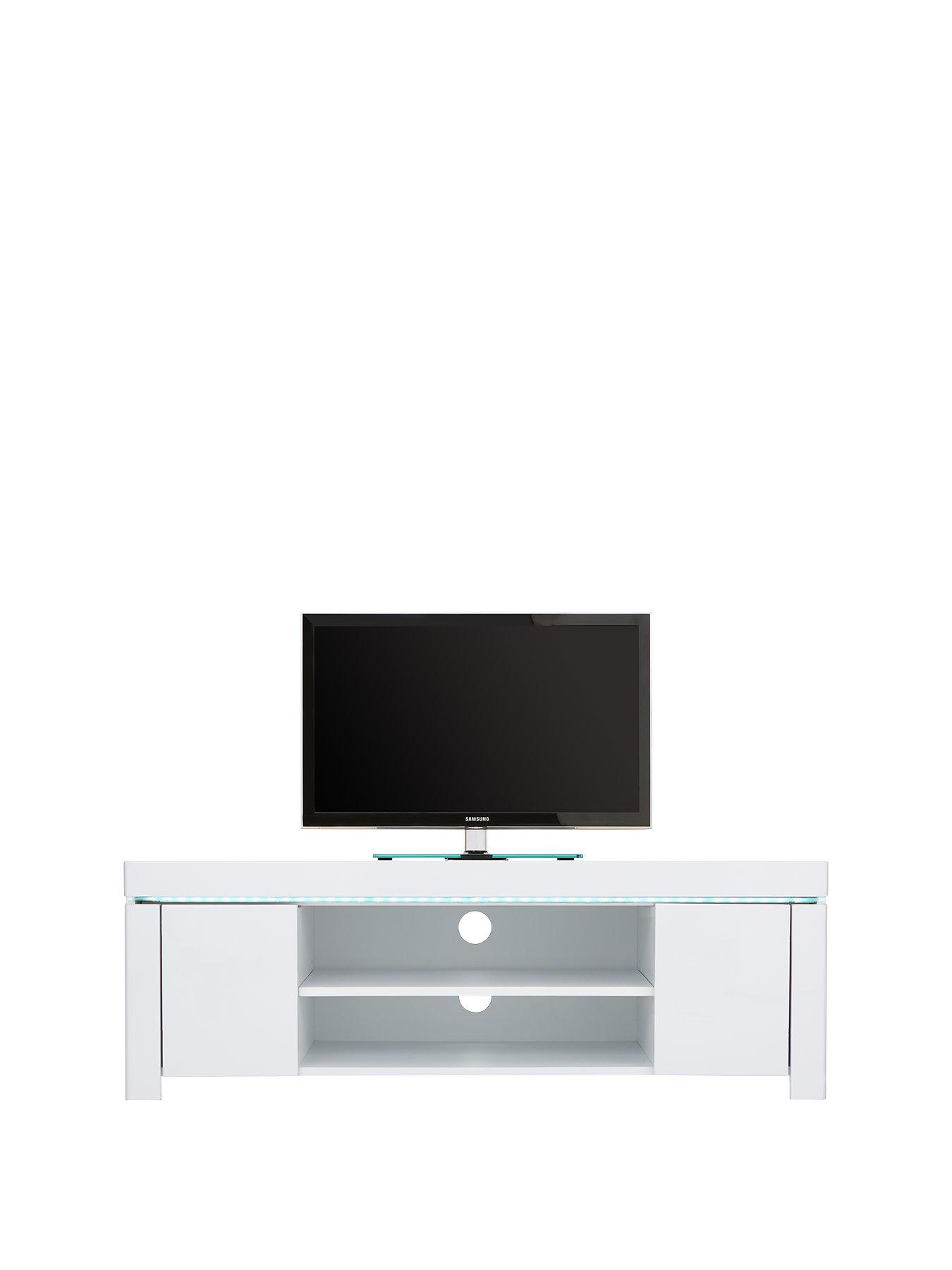 Very Home Atlantic Gloss Corner TV Unit with LED Light - fits up to 43 ...