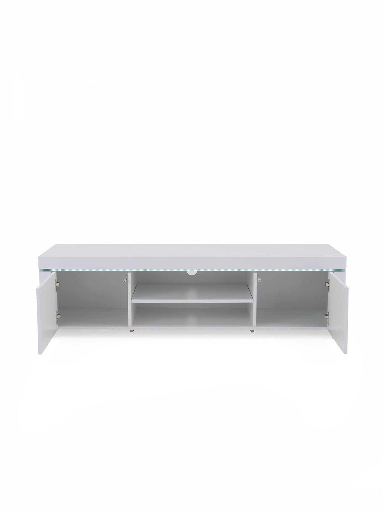 Very Home Atlantic Gloss TV Unit with LED Lights - fits up to 60 inch ...