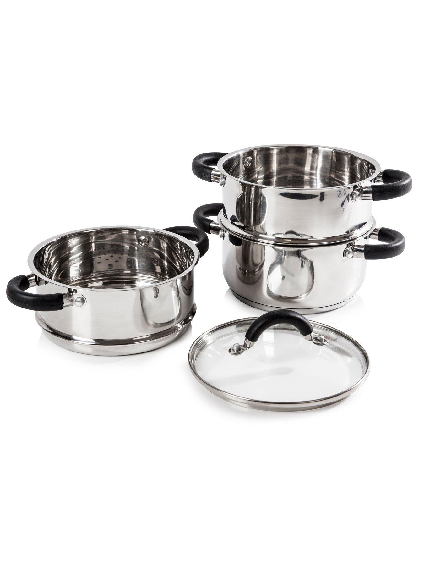 Tower Essentials 18cm 3-Tier Steamer | Very