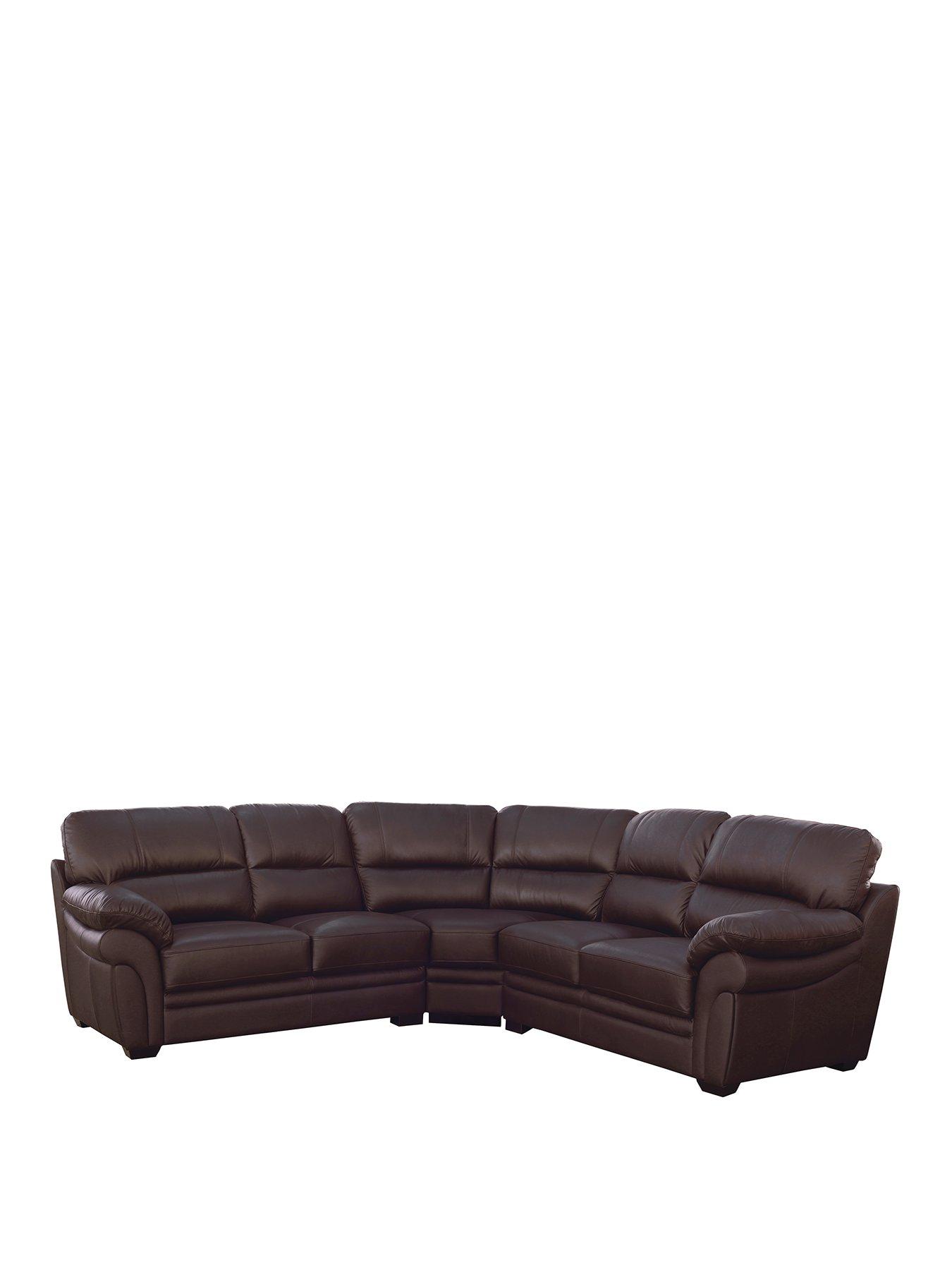 Sofas Brown Five Seater Leather Sofas Sofas Armchairs 2114