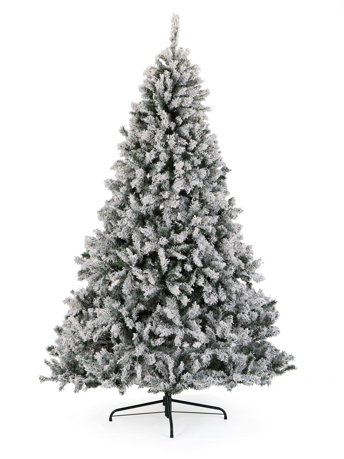 Very Home 7ft Flocked Pre-lit Downswept Pine Christmas Tree | Very