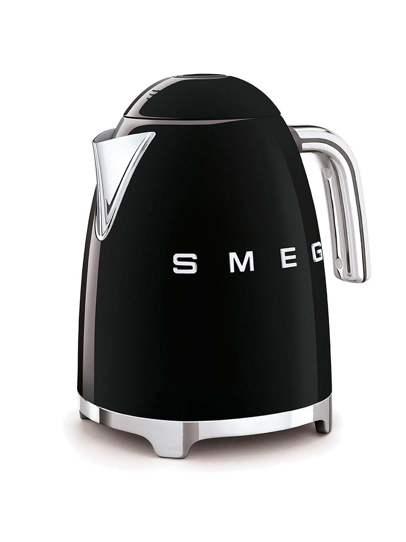 Smeg KLF03 Retro Style Jug Kettle, 300W, 1.7L - Black | Very