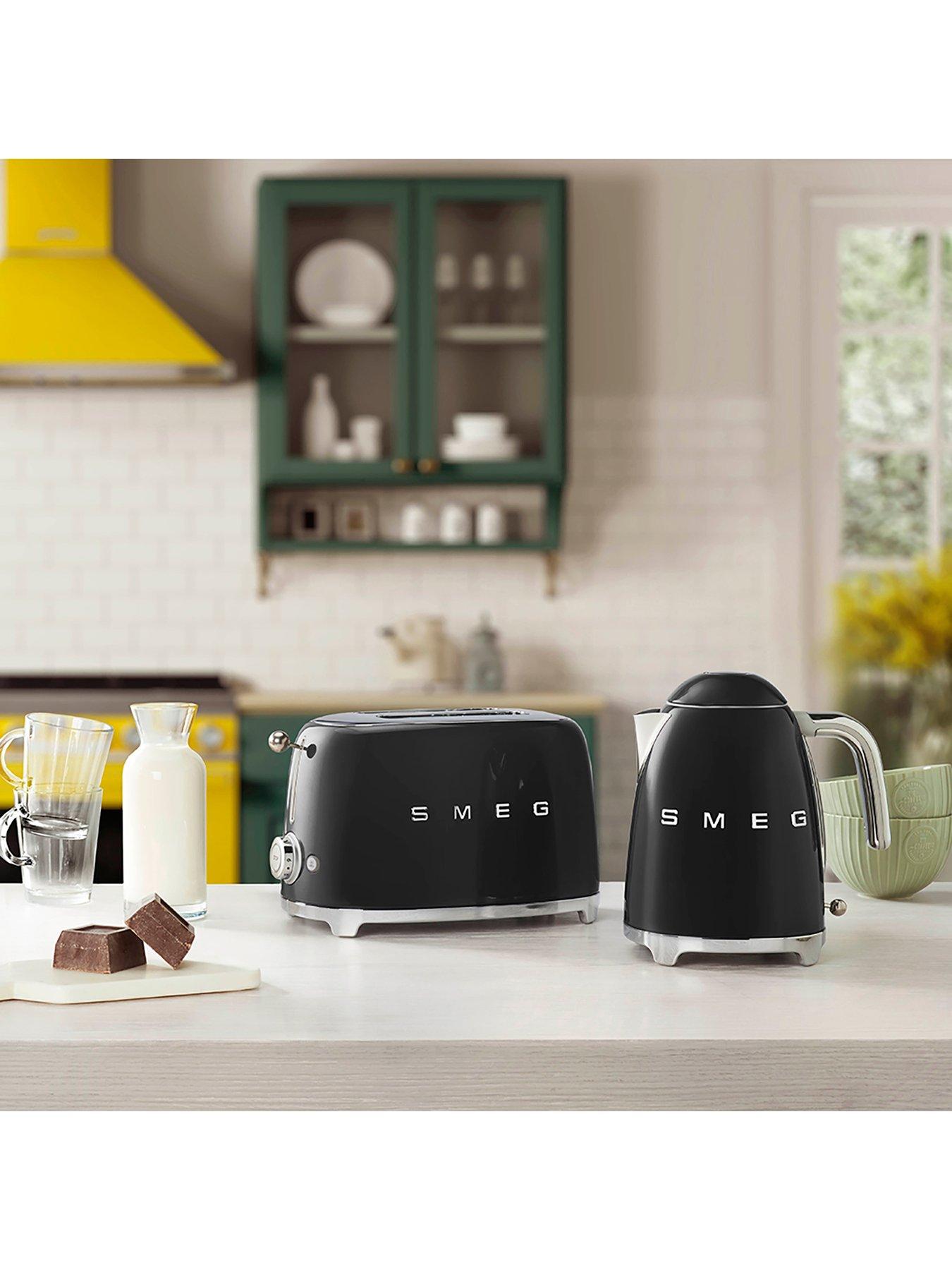 Smeg KLF03 Retro Style Jug Kettle, 300W, 1.7L - Black | Very