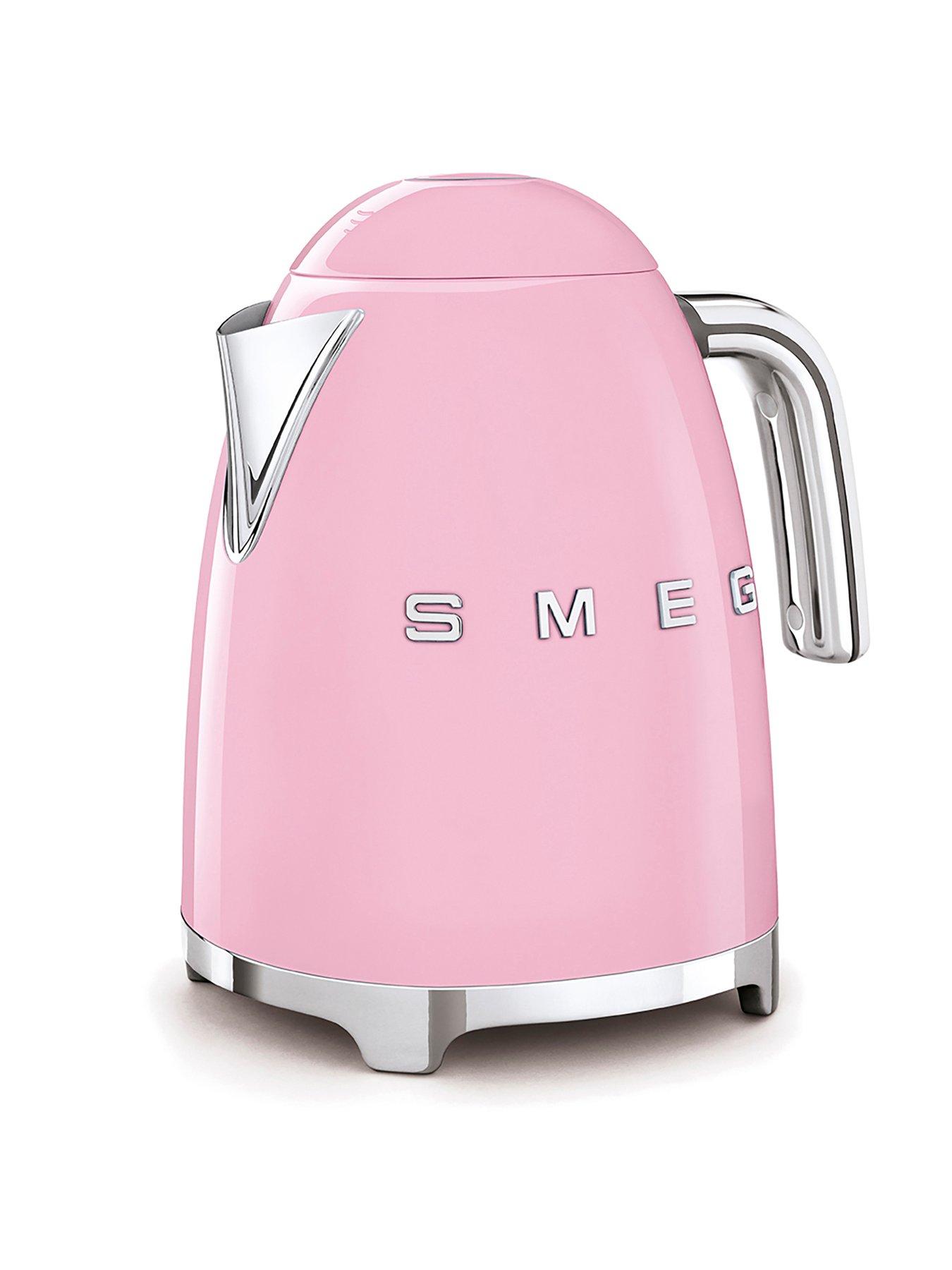 Smeg KLF03 Retro Style Jug Kettle, 300W, 1.7L - Pastel Pink | very.co.uk
