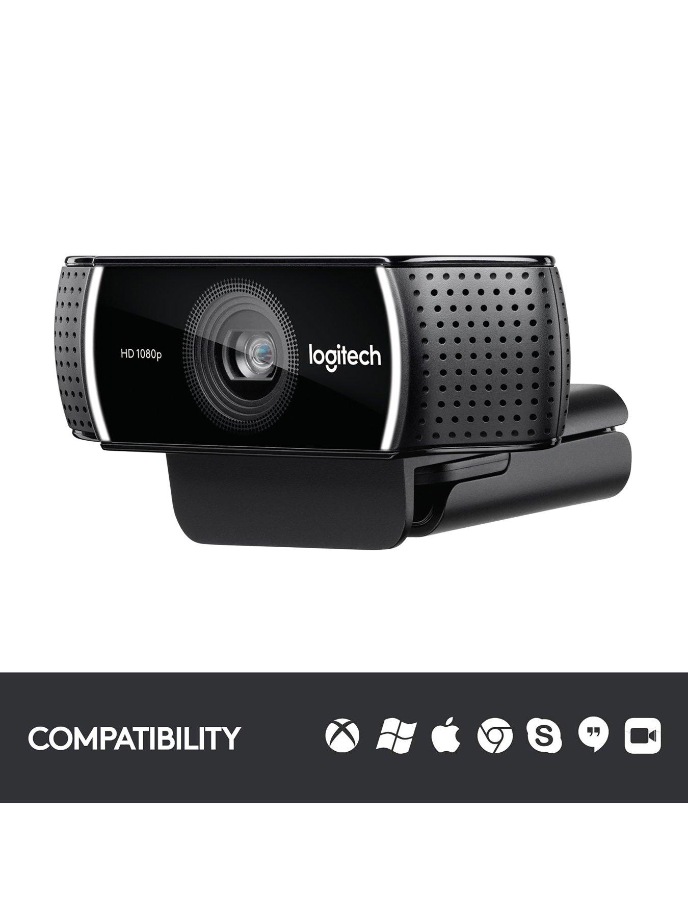 Logitech C922 Pro Stream Webcam with Microphone, Full HD 1080p at 30fps ...