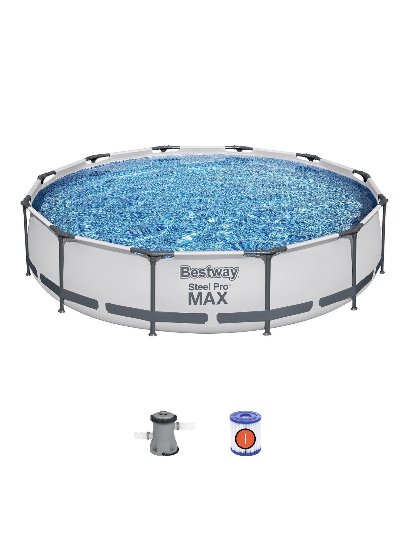 Bestway 12ft Steel Pro MAX Pool with Filter Pump | Very.co.uk