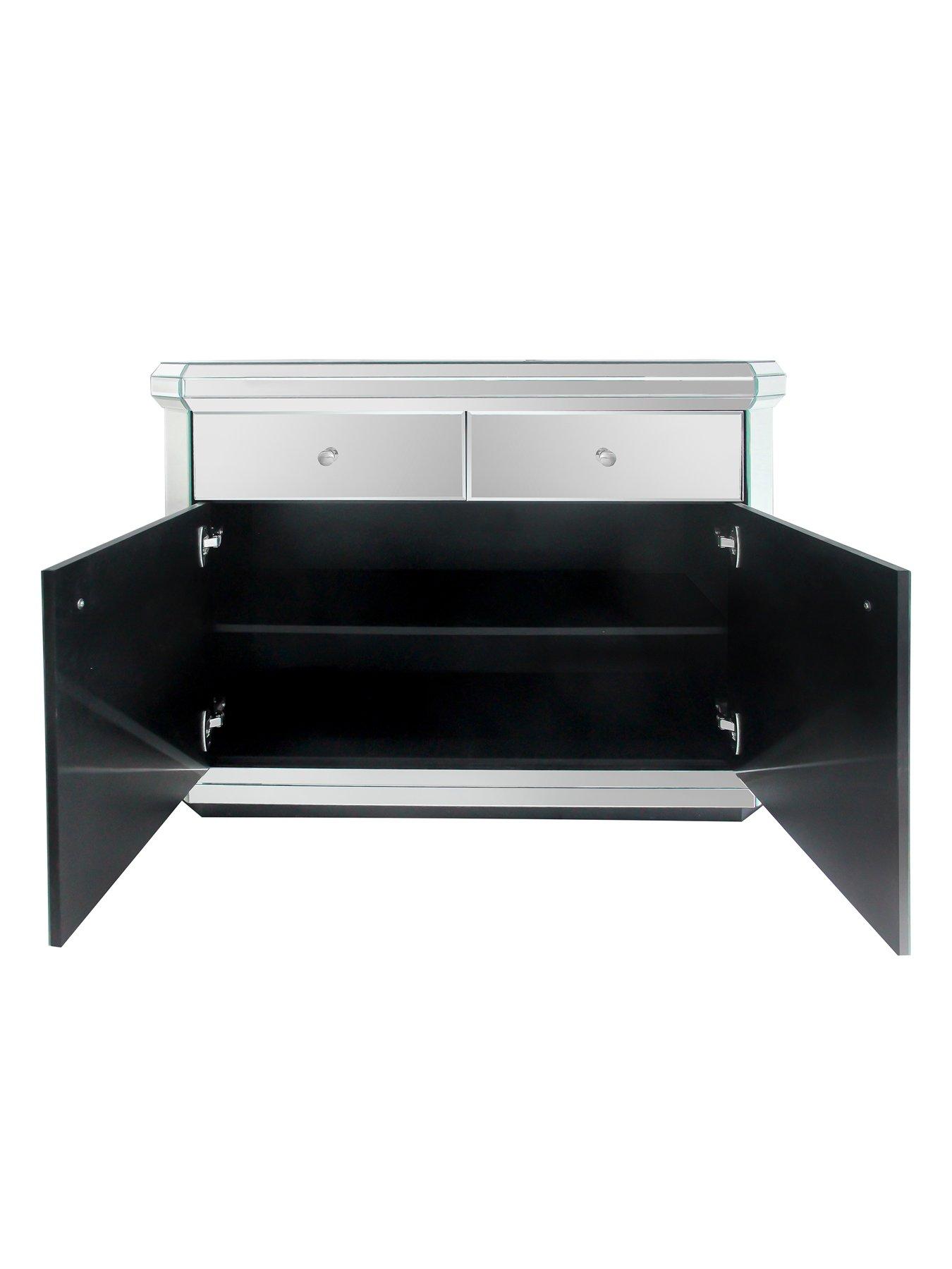 Very Home Plinth Mirrored Ready Assembled Compact Sideboard FSC Certified Very