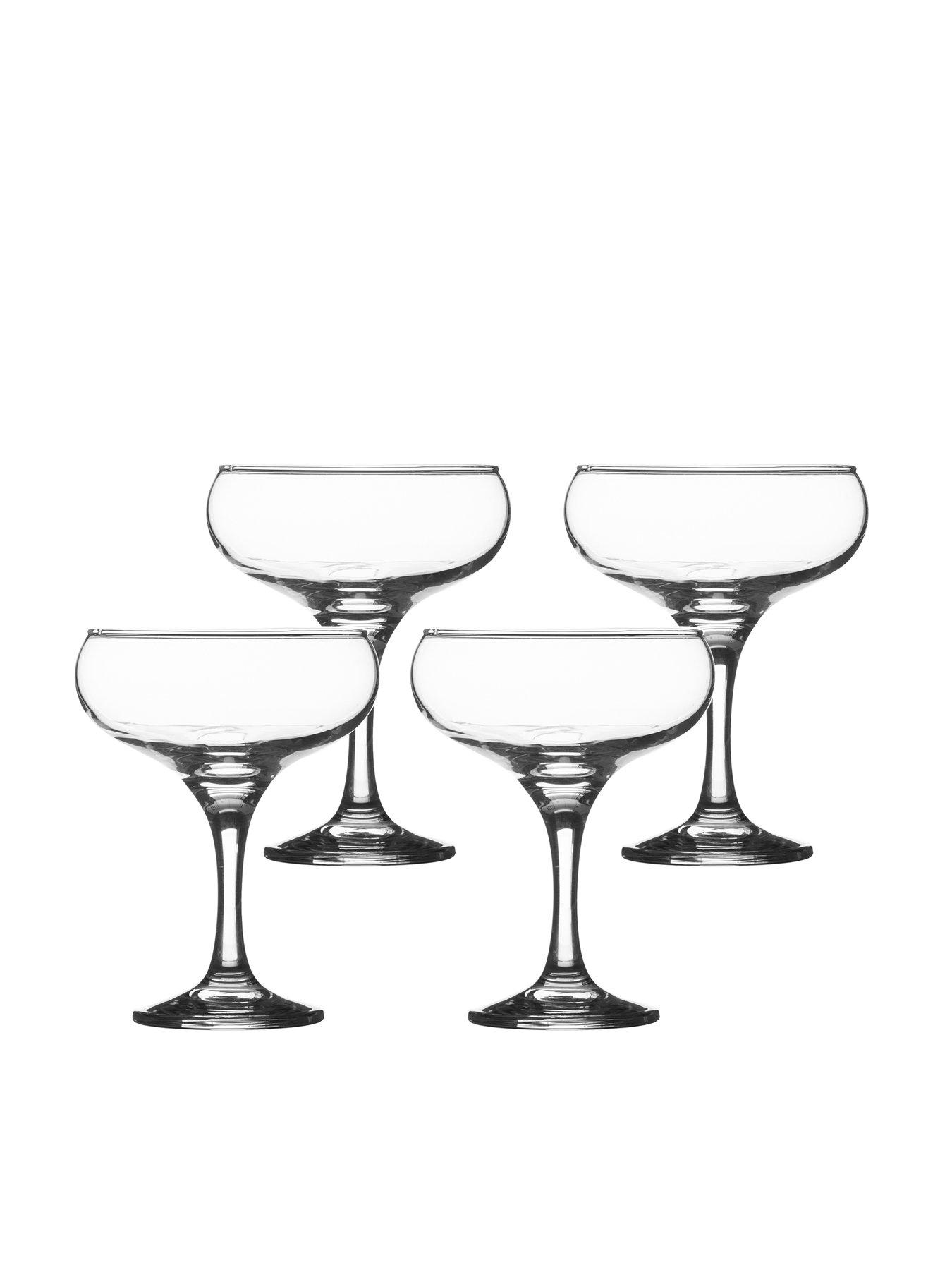 Ravenhead Set of 4 Entertain Cocktail Saucer Glasses | very.co.uk