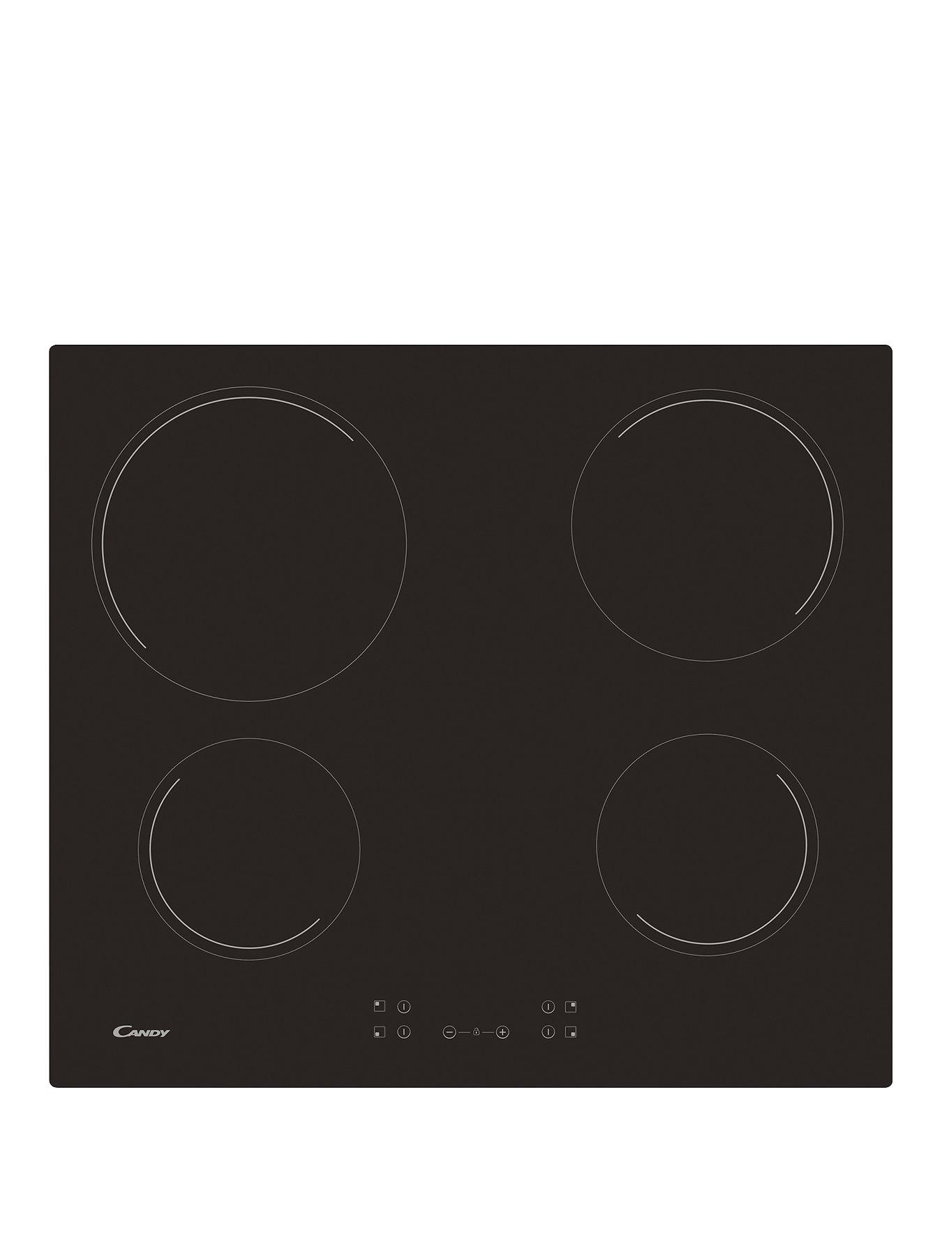 Candy CH64CCB 60cm Ceramic Hob with Optional Installation - Black | Very