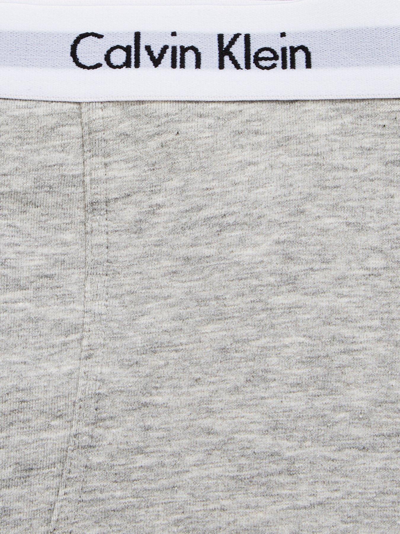 Calvin Klein Boys 2 Pack Trunks - White/Grey | Very