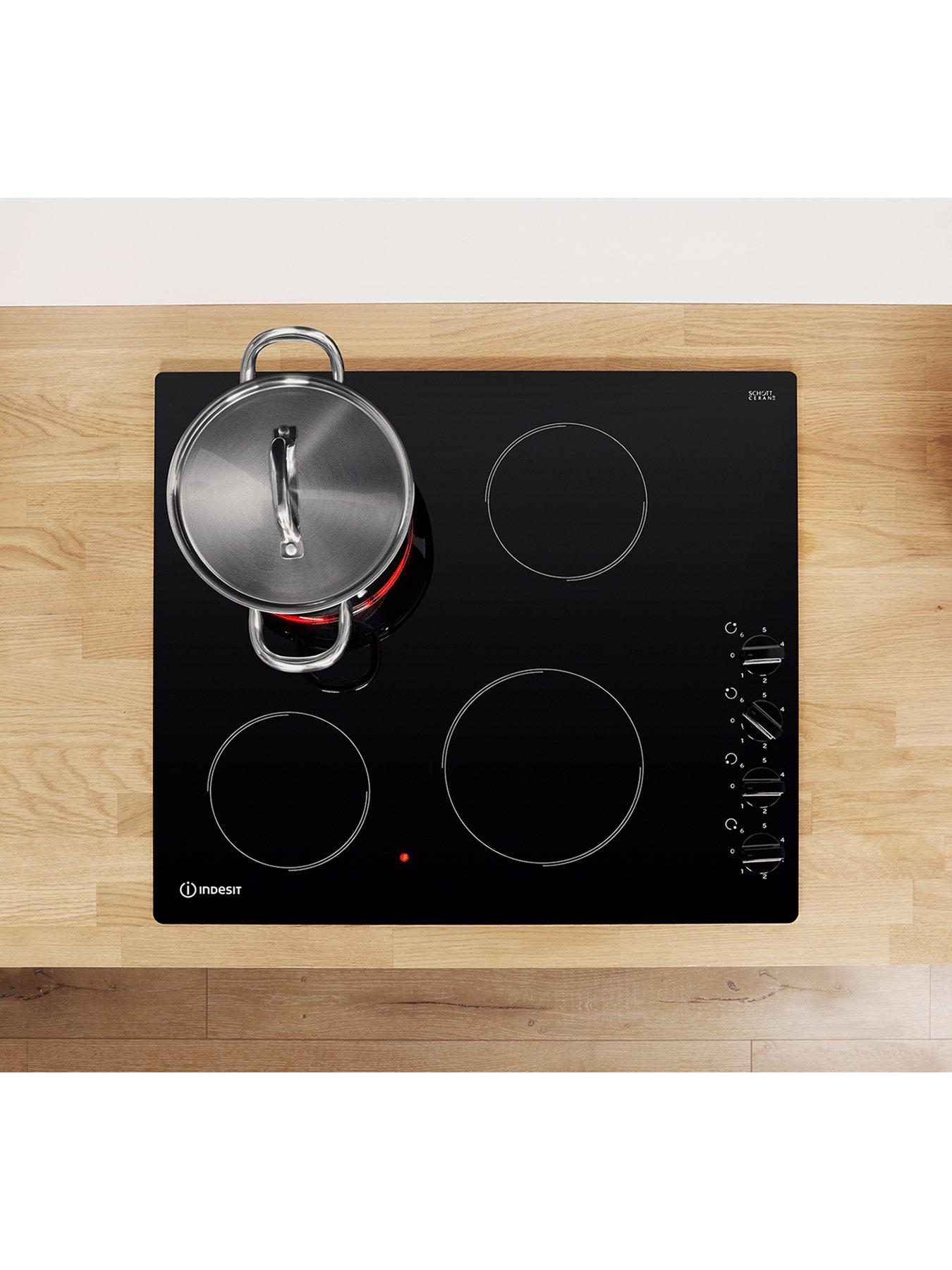 Indesit RI860C 60cm Built-in Ceramic Hob - Black | very.co.uk
