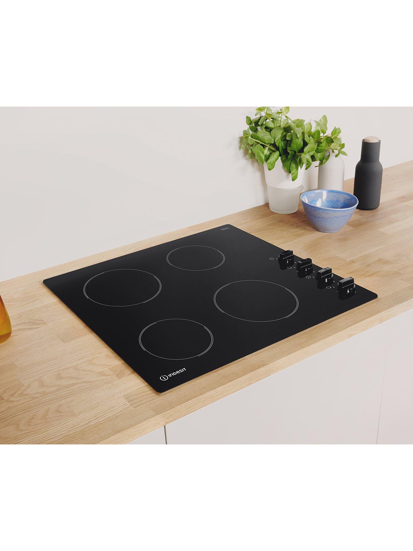 Indesit RI860C 60cm Built-in Ceramic Hob - Black | very.co.uk