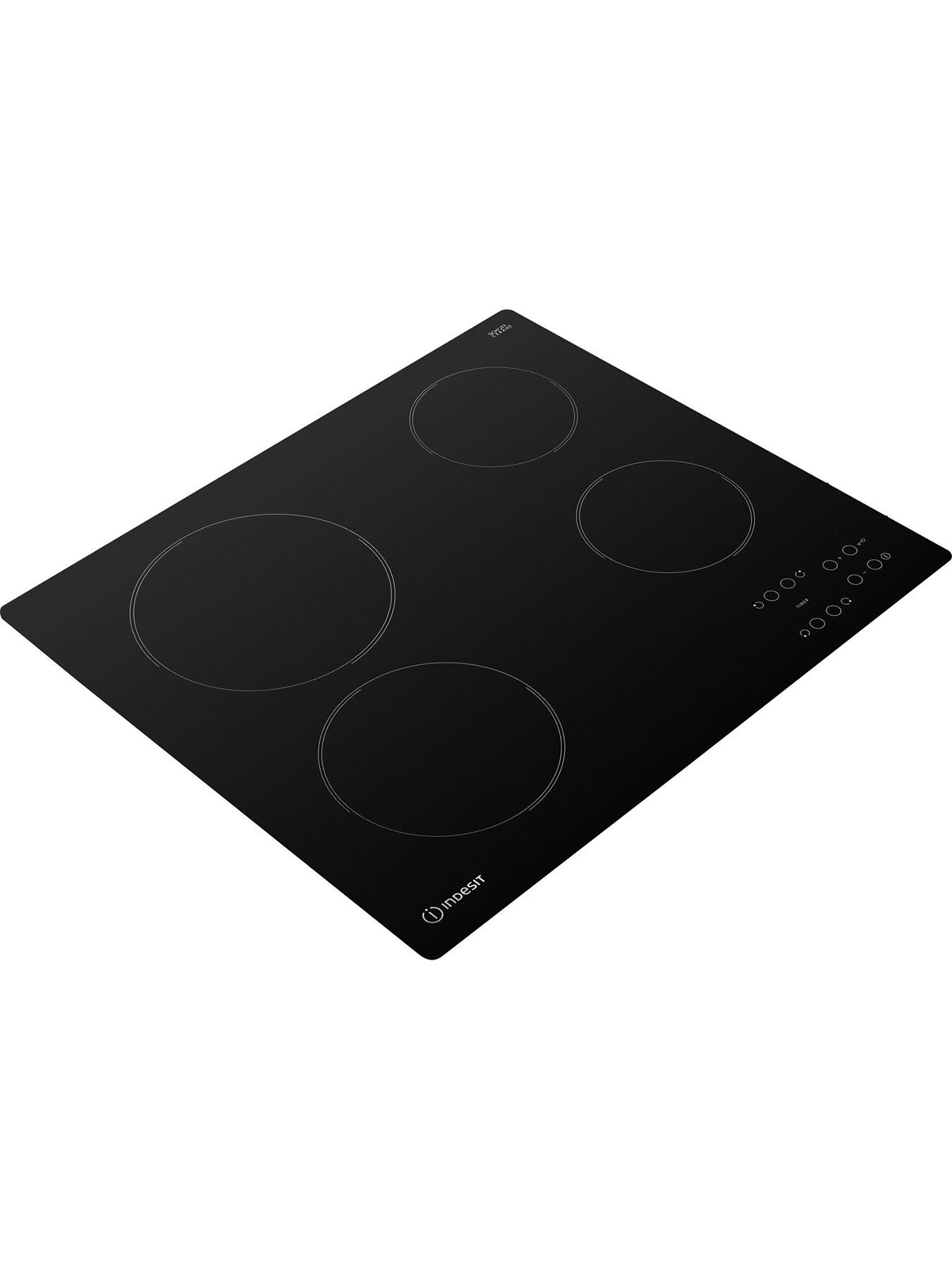 Indesit RI161C 60cm Built-In Ceramic Hob - Black | very.co.uk