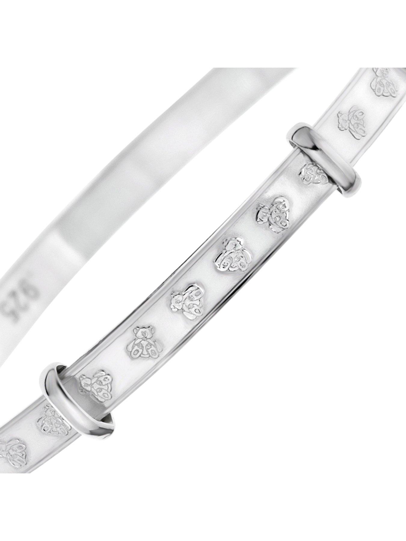 The Love Collection Sterling Silver Children's Christening Expander ...