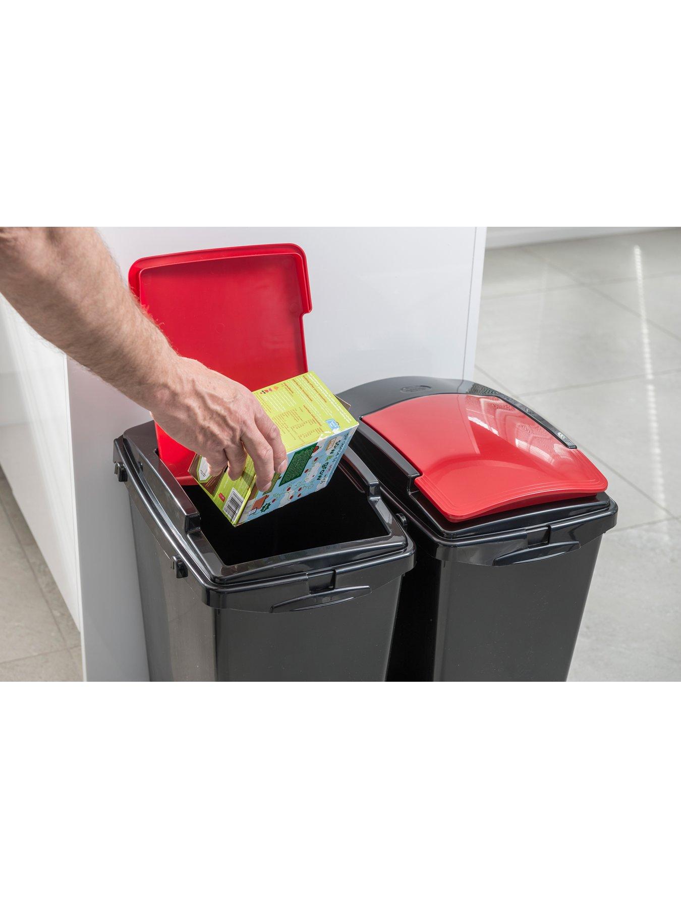 Addis Set of Three 40-Litre Recycling Utility Bins | very.co.uk