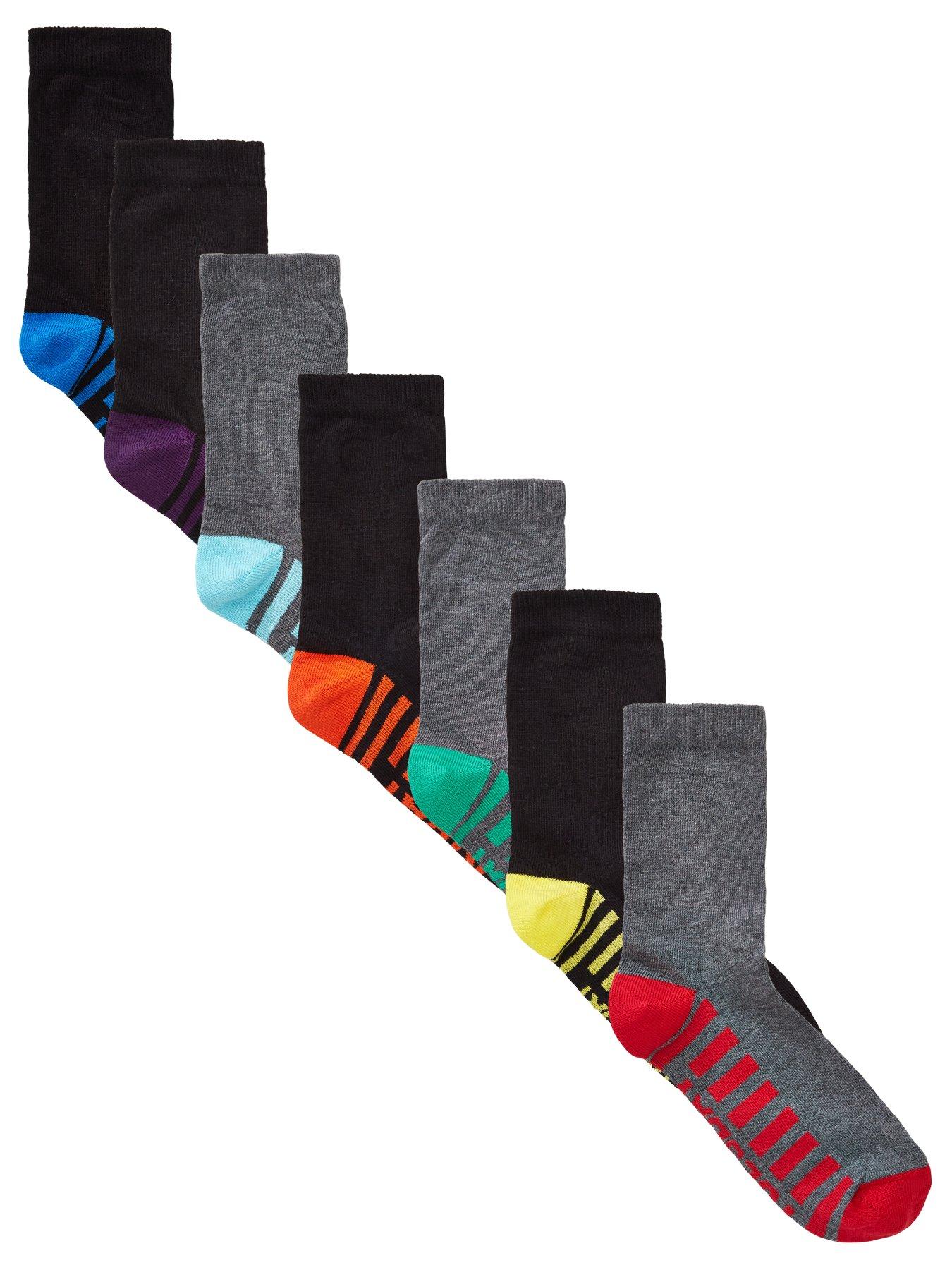 Everyday 7 Pack Days Of The Week Socks - Multi | Very